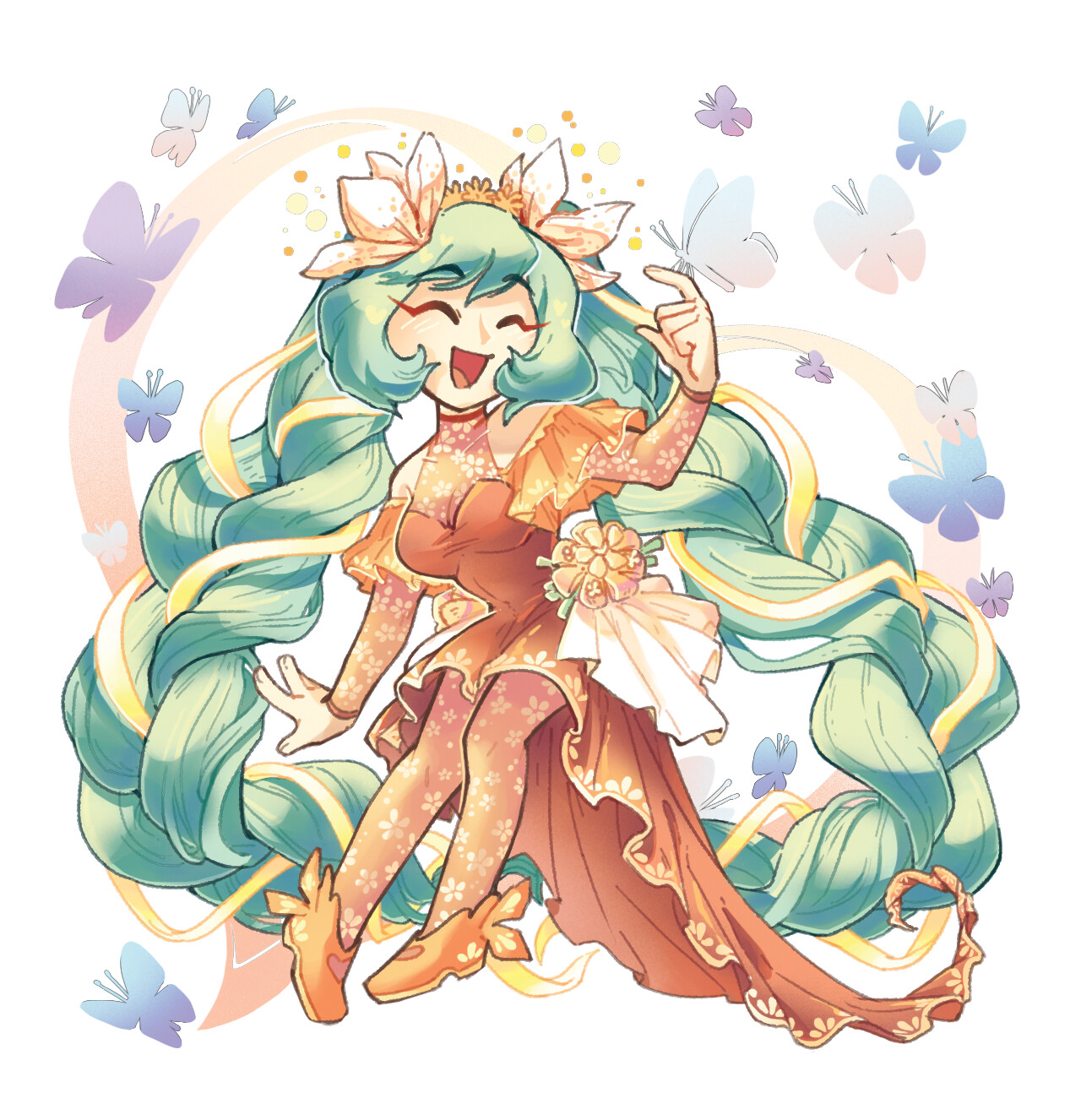 ArtStation - Butterfly Miku