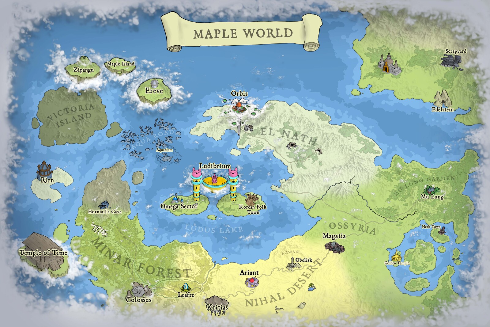 James Nalepa - Maple Story Map Commission