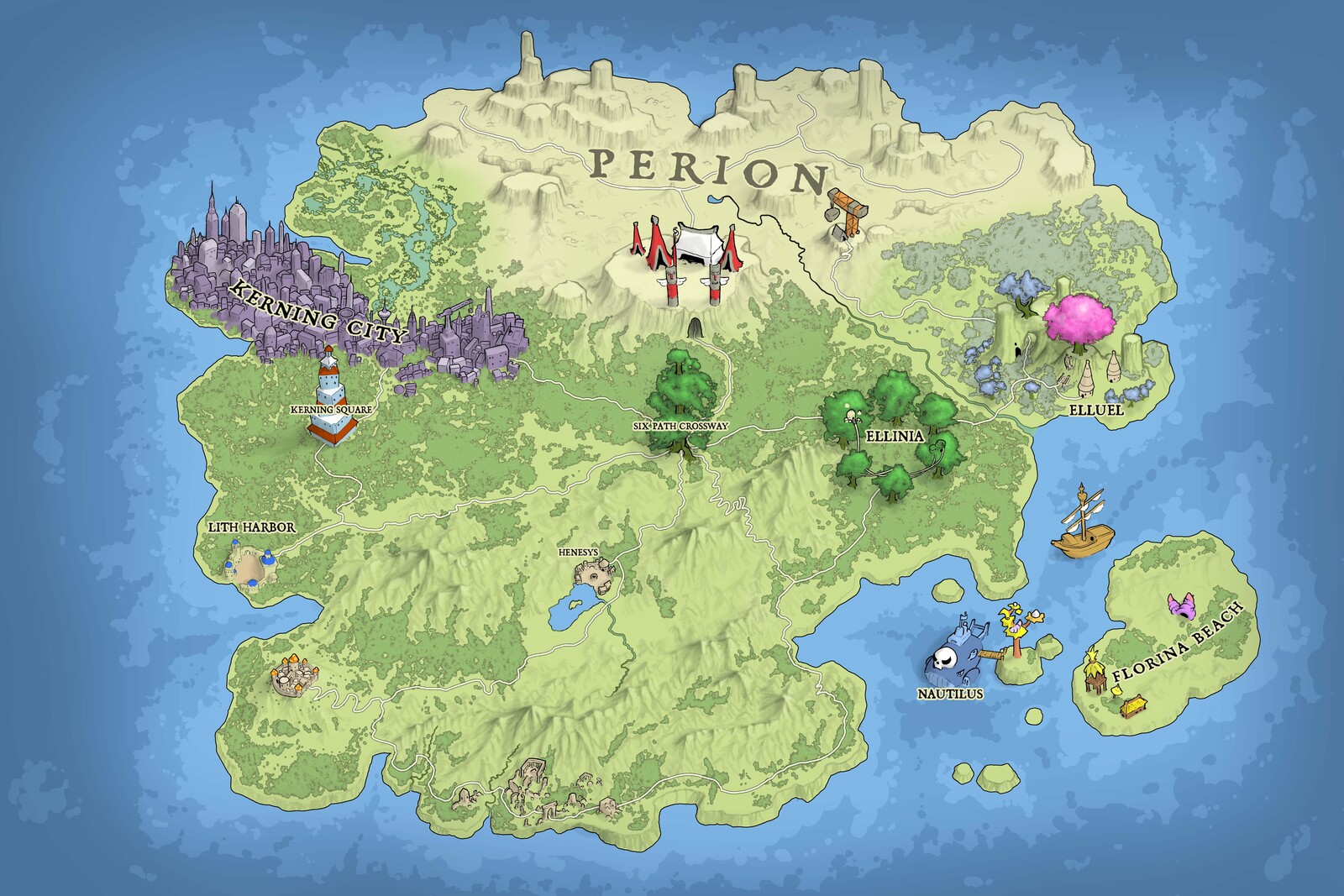 James Nalepa - Maple Story Map Commission