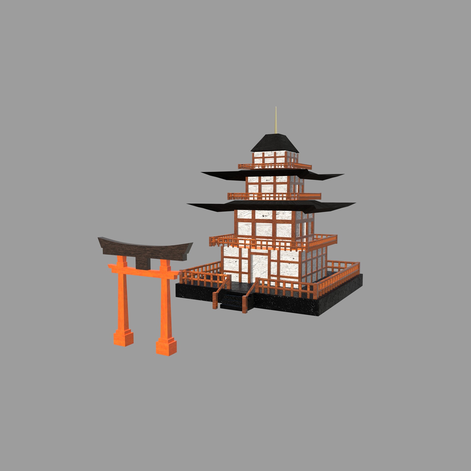 ArtStation - Japanese Temple