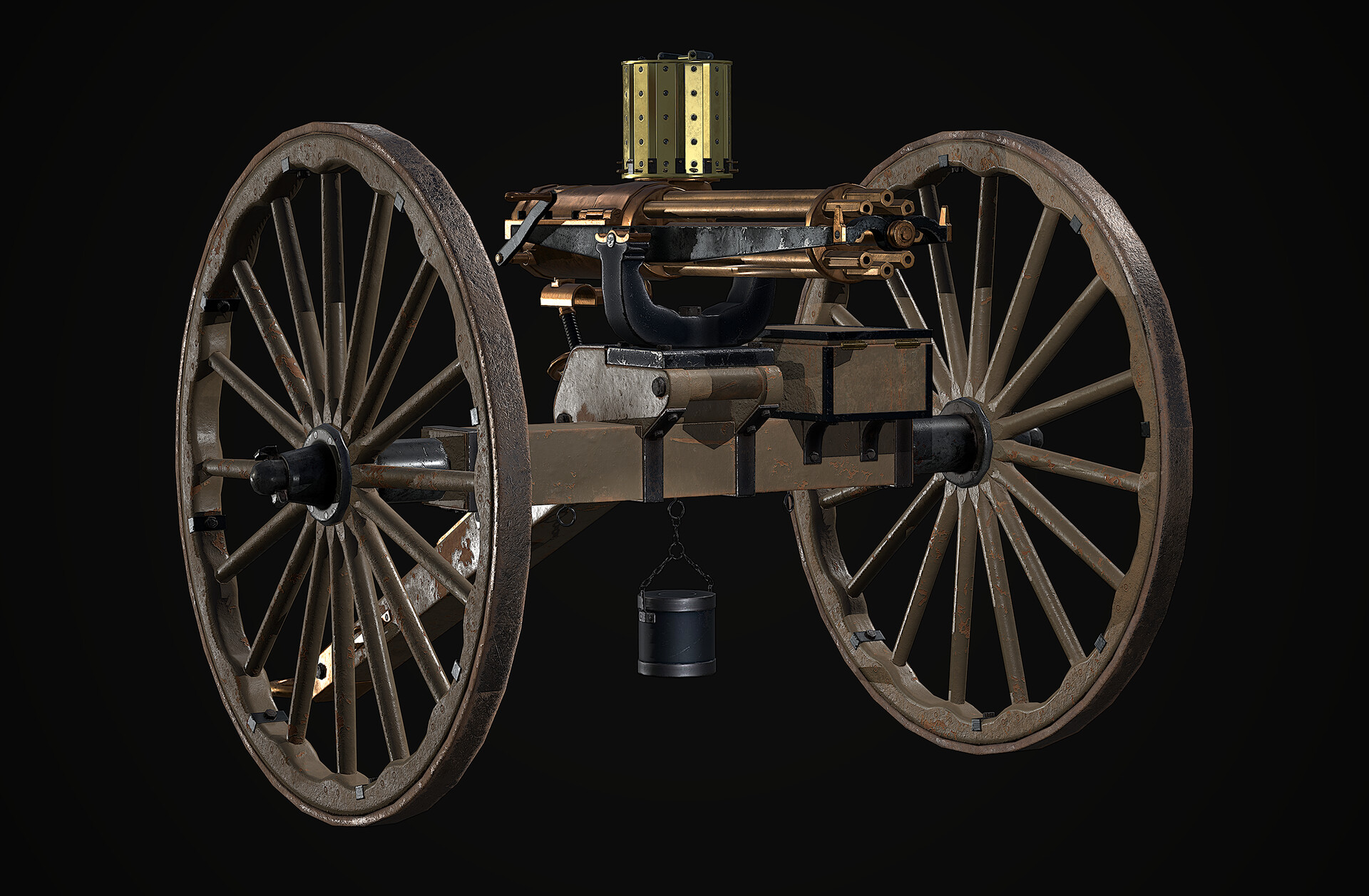 ArtStation - Gatling gun