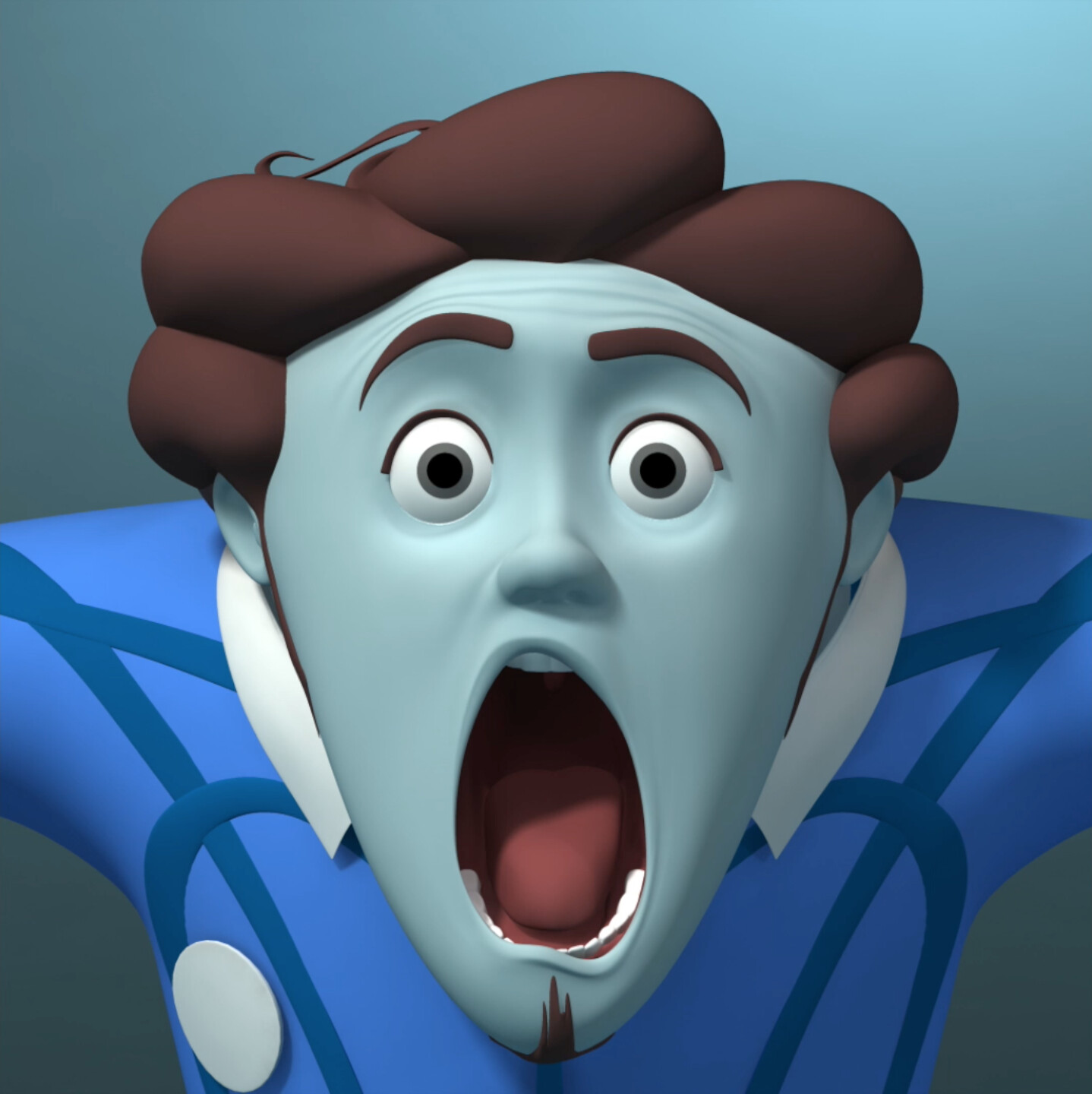 Raffaello Vecchione - Father Ghost Character Concept Expressions