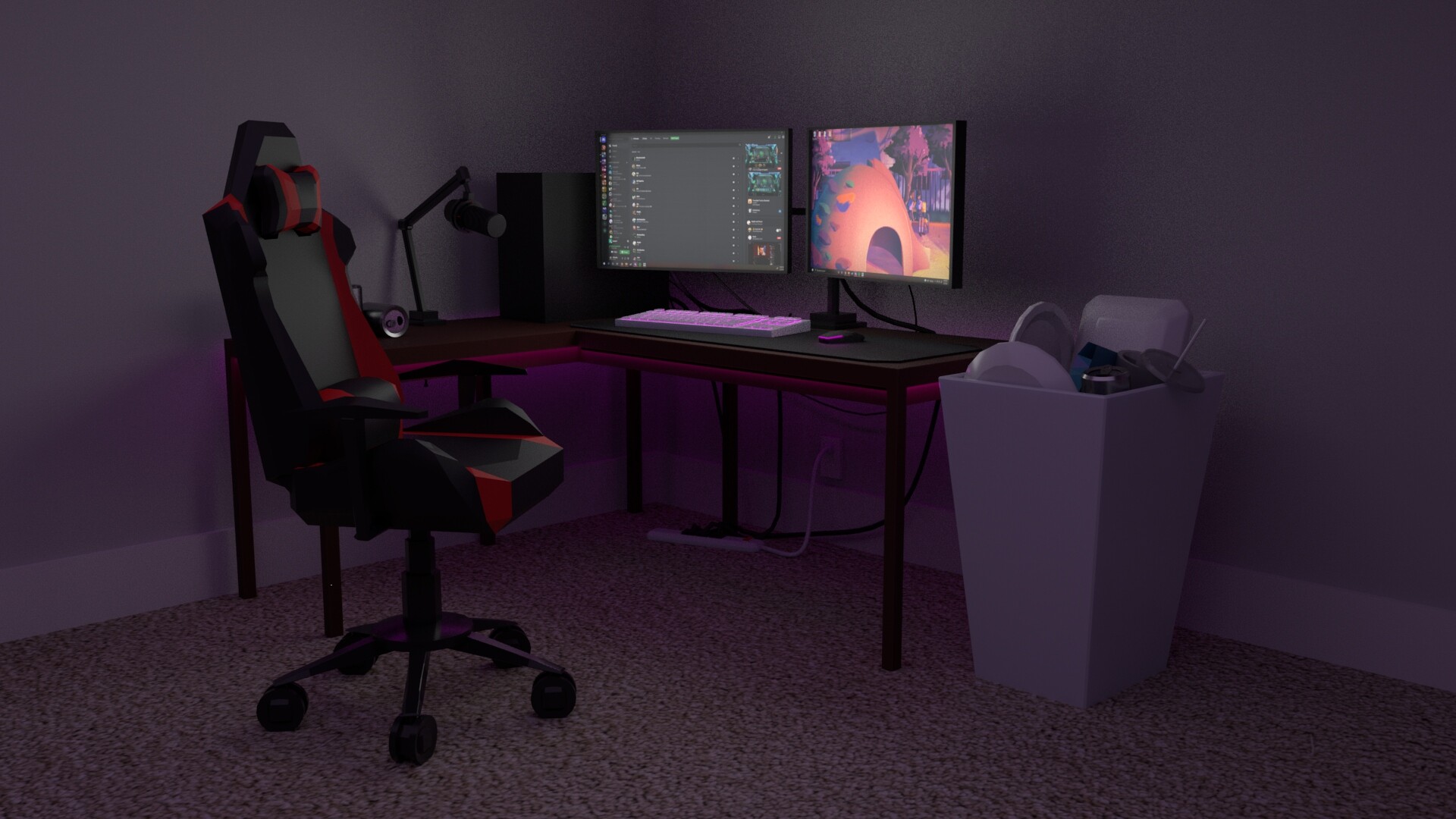 ArtStation - 3D Gaming Desk