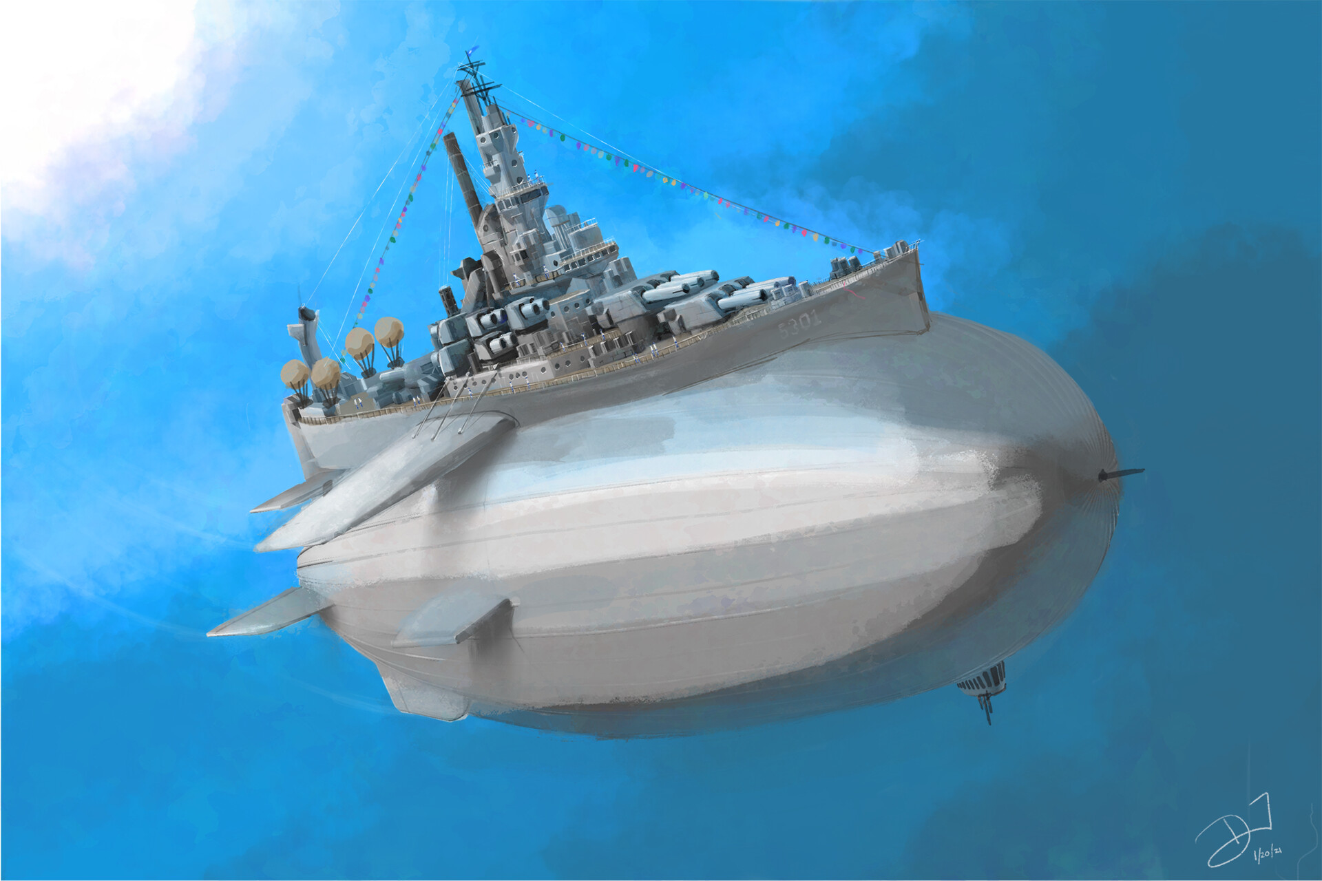 ArtStation - Battle Blimp