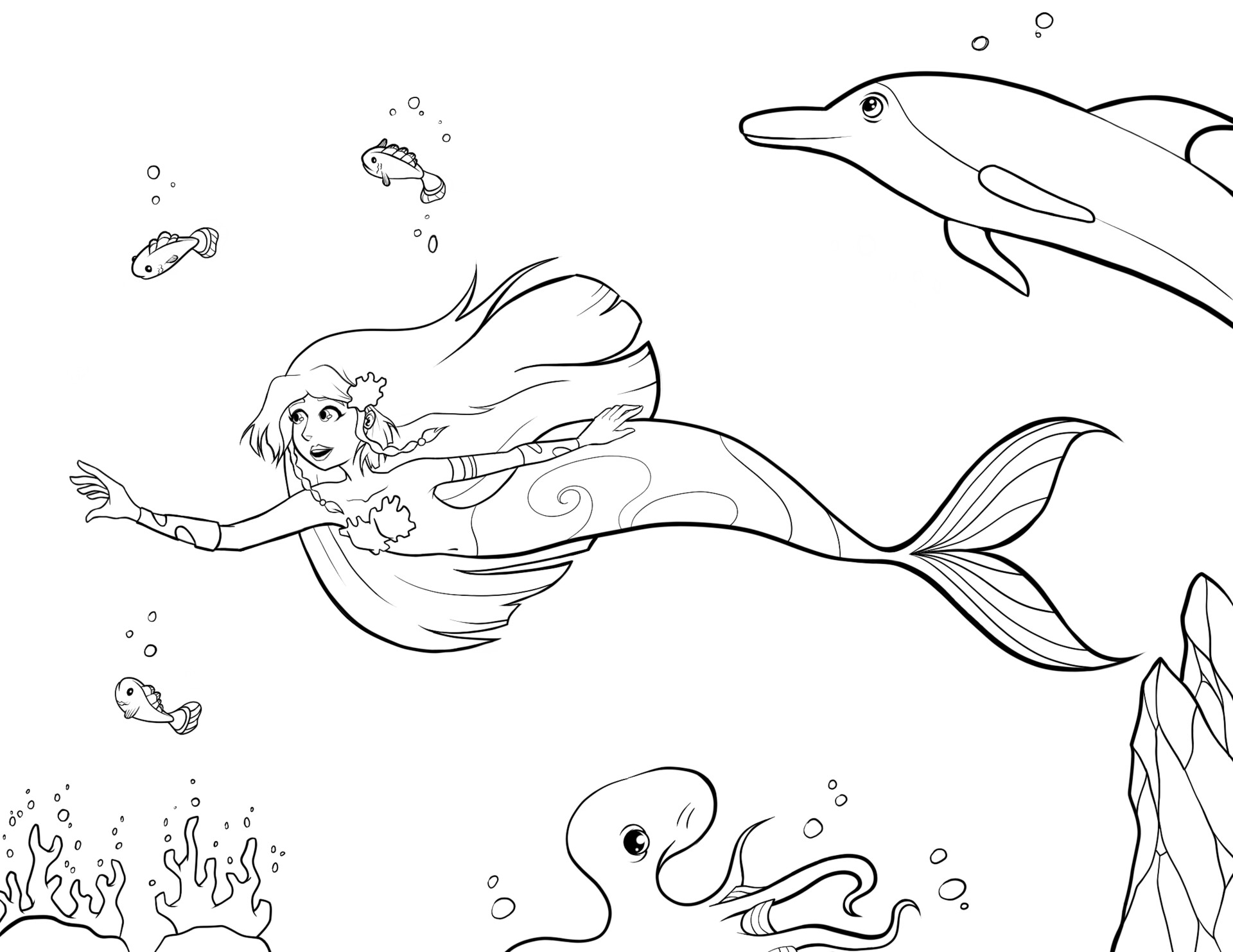 mermaids coloring pages h2o delirious