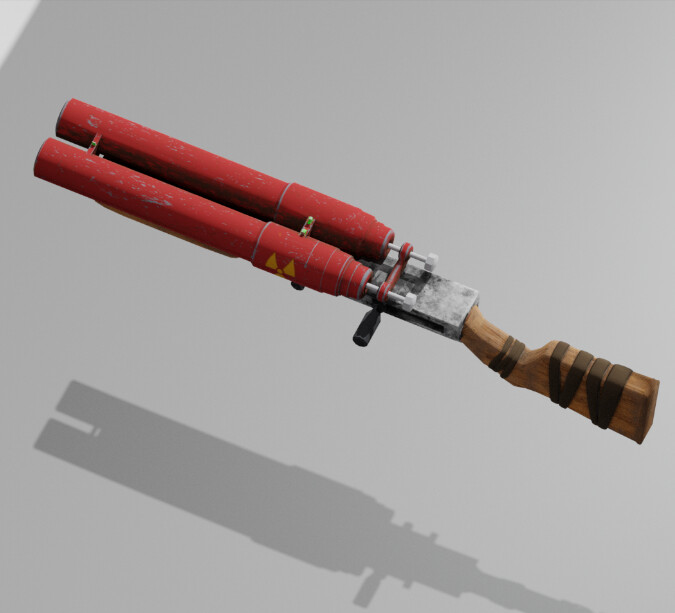 ArtStation - DoubleBarrer Weapon