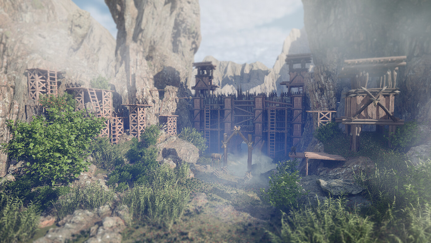 ArtStation - Orc's Wall Gate