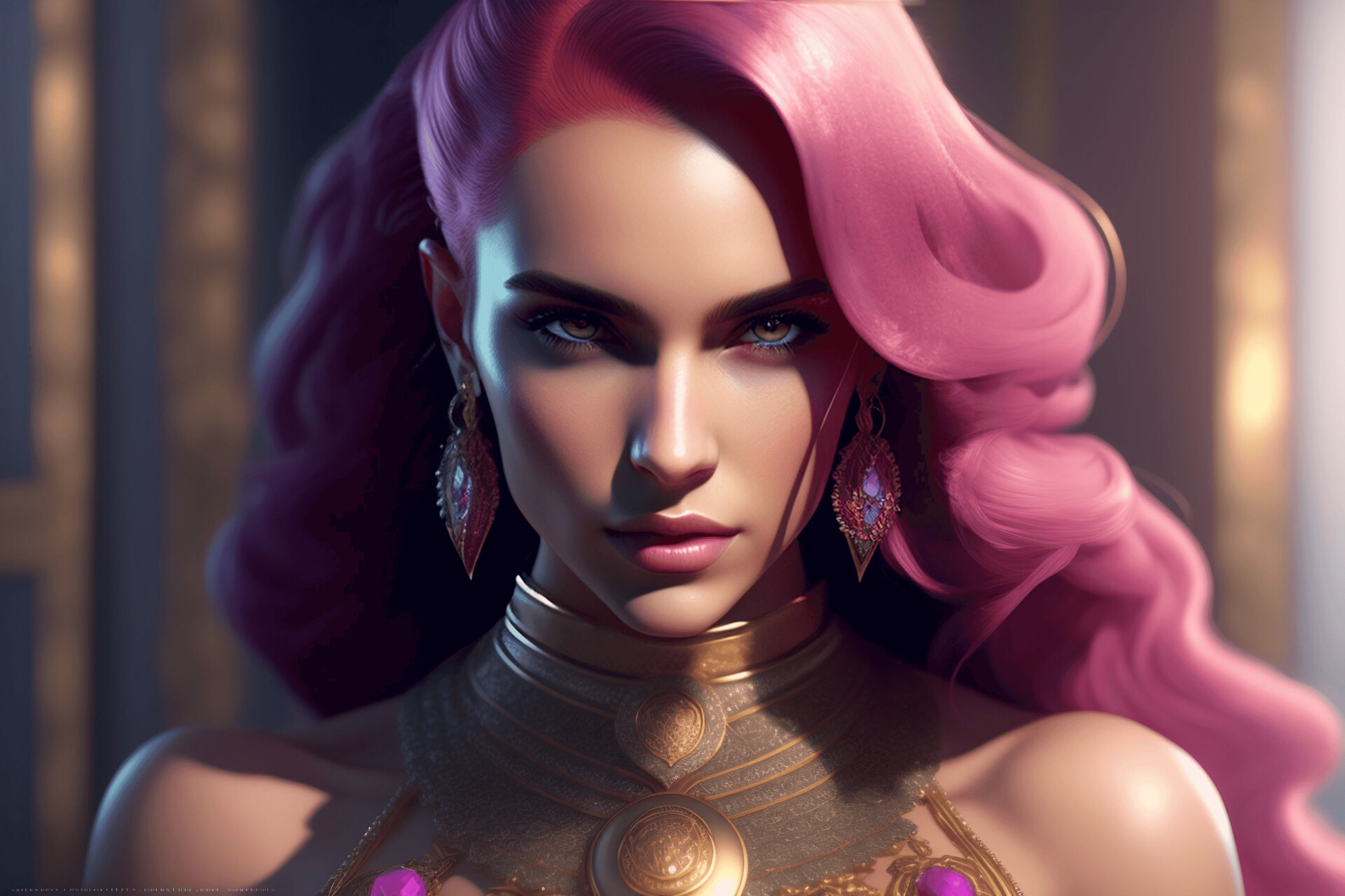 ArtStation - Pink Dream: A Fantasy Character