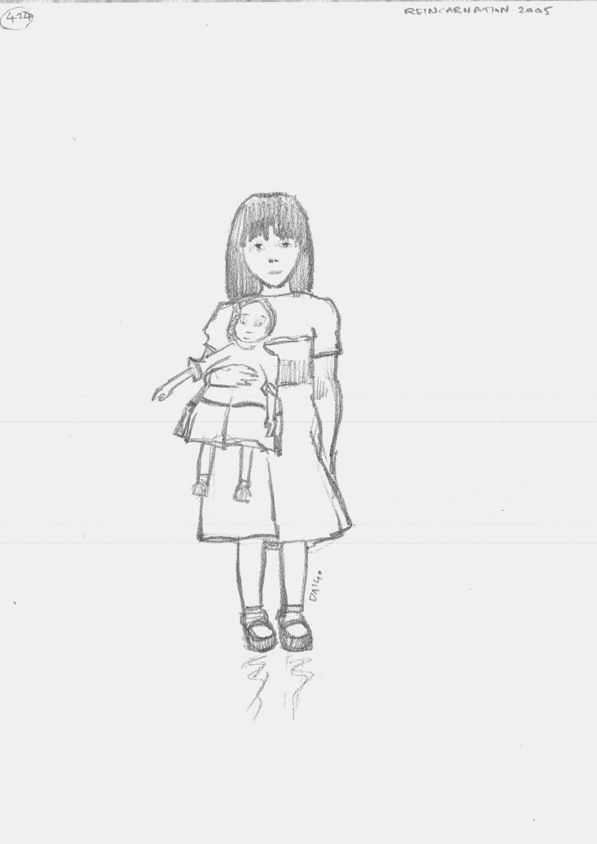 ArtStation - Reincarnation 2005 - Japanese Film Study Sketch