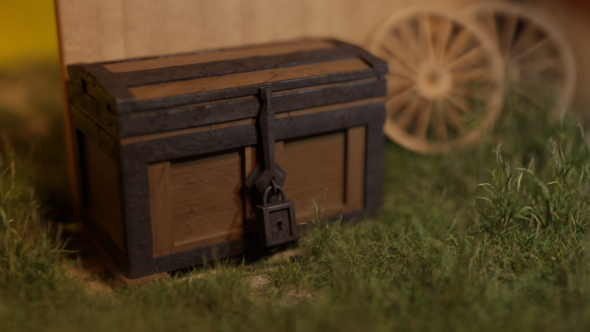 ArtStation - Chest in the yard