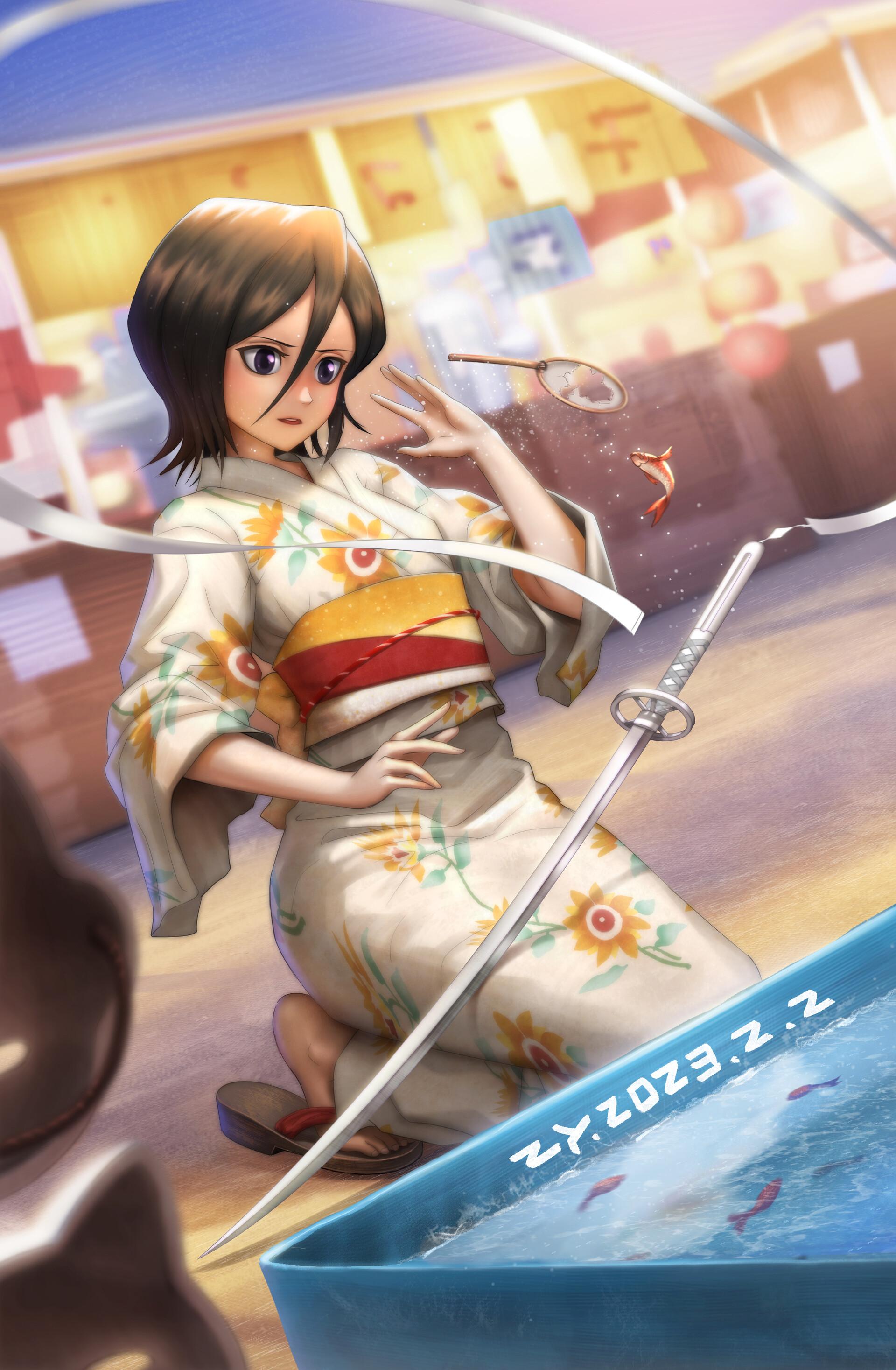 ArtStation - Kuchiki Rukia Death cartoon