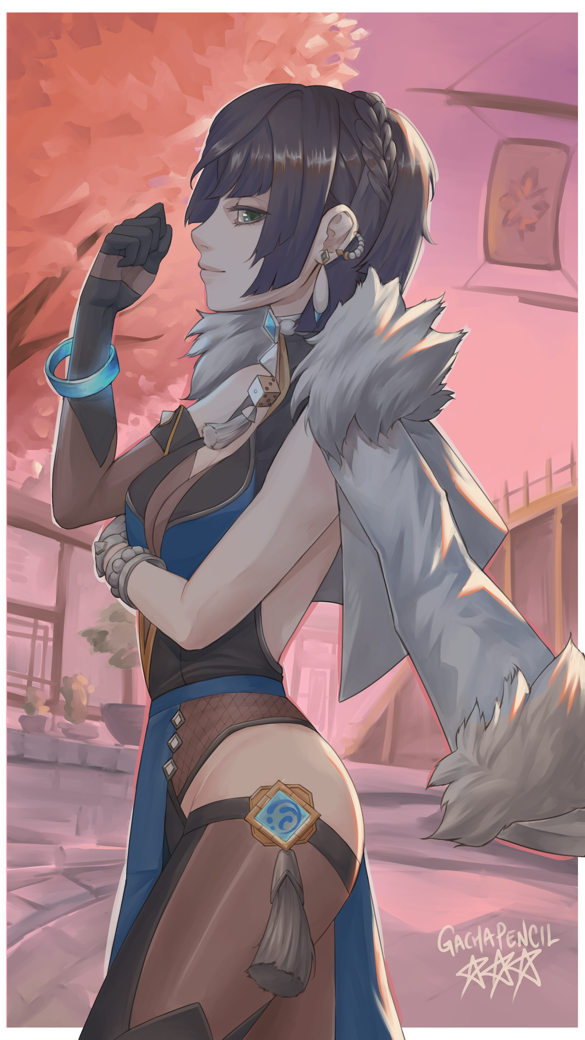 ArtStation - Genshin Impact - Yelan Fanart