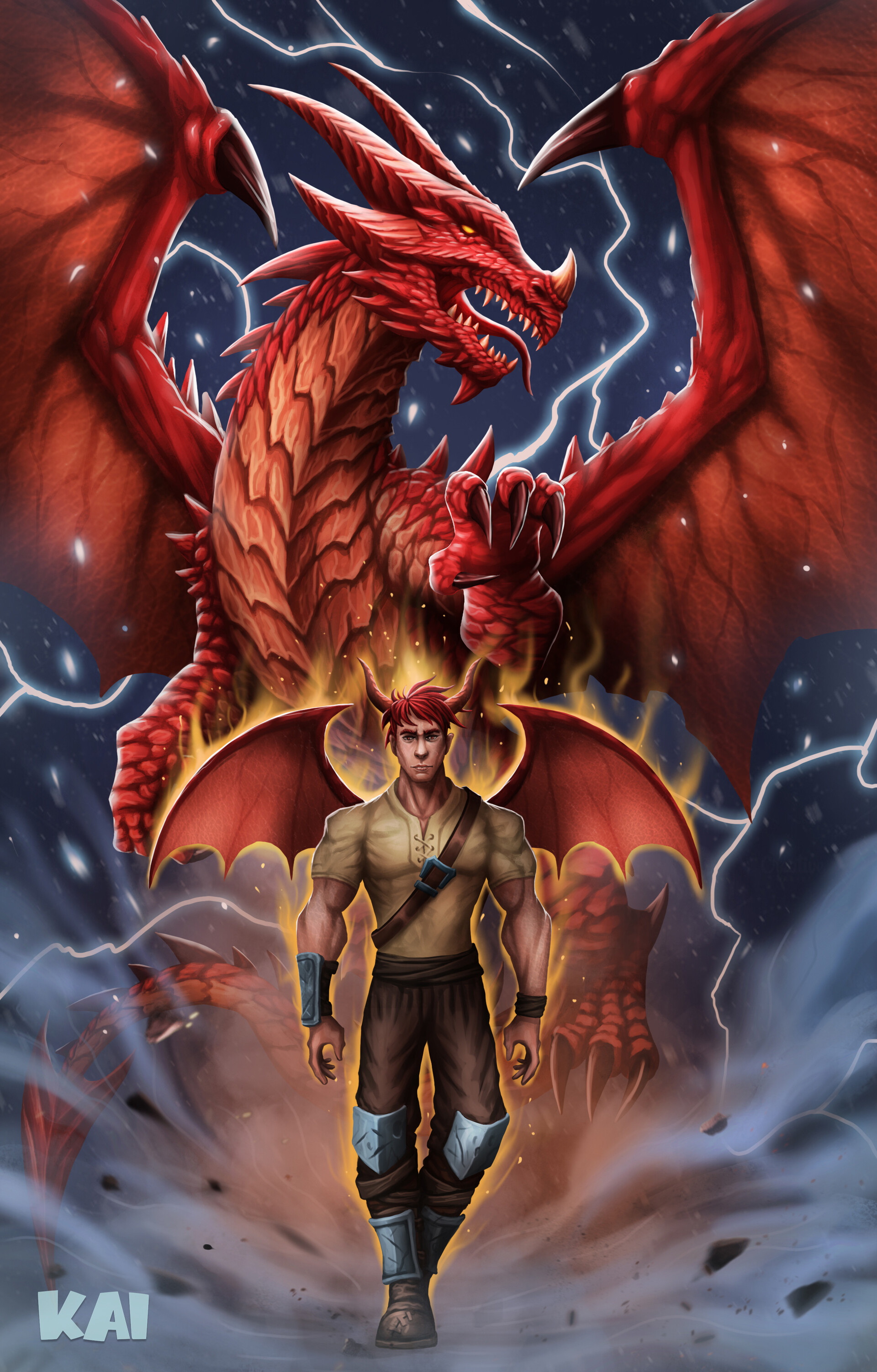 ArtStation - Red Dragon