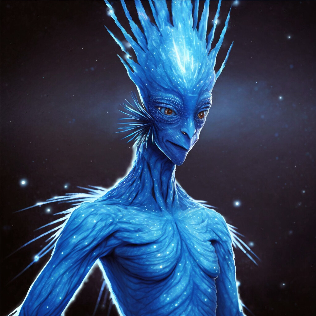 StarSeed - Blue Avian Alien