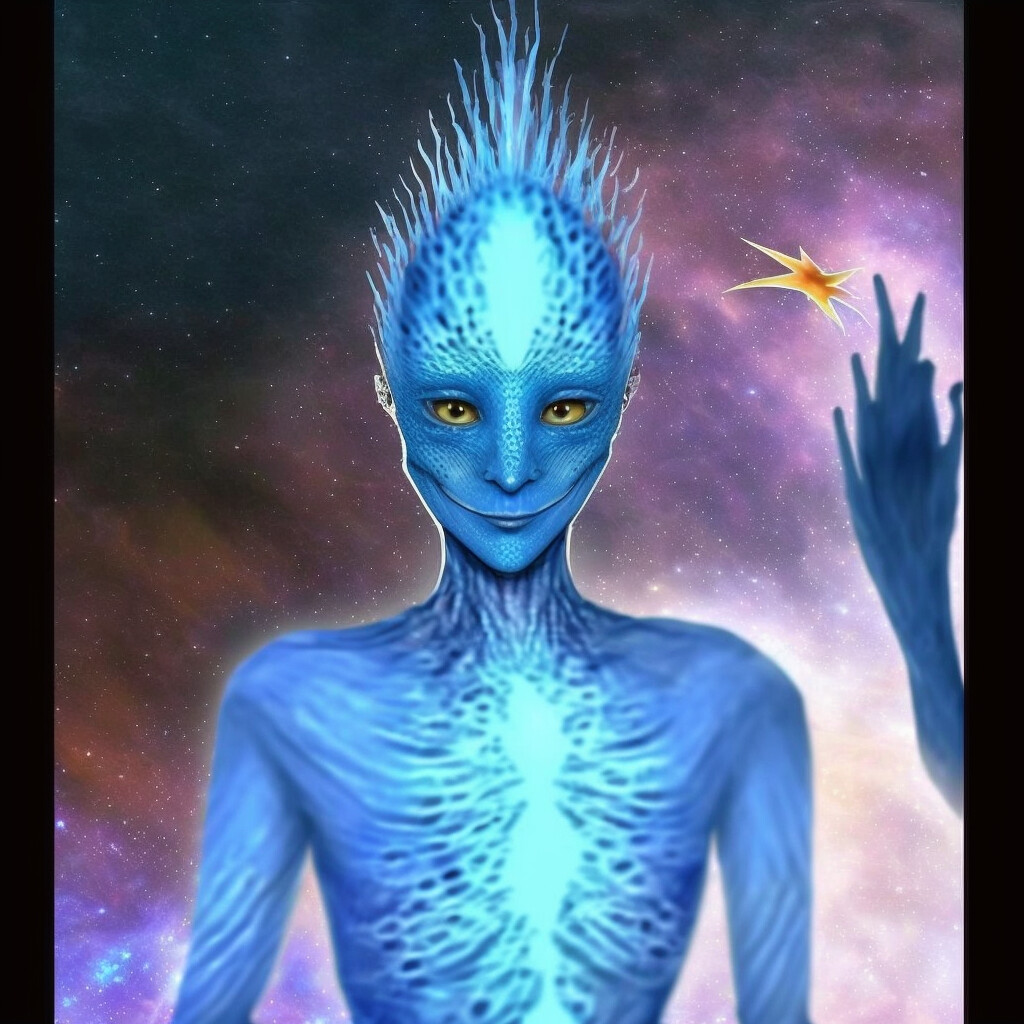 StarSeed - Blue Avian Alien