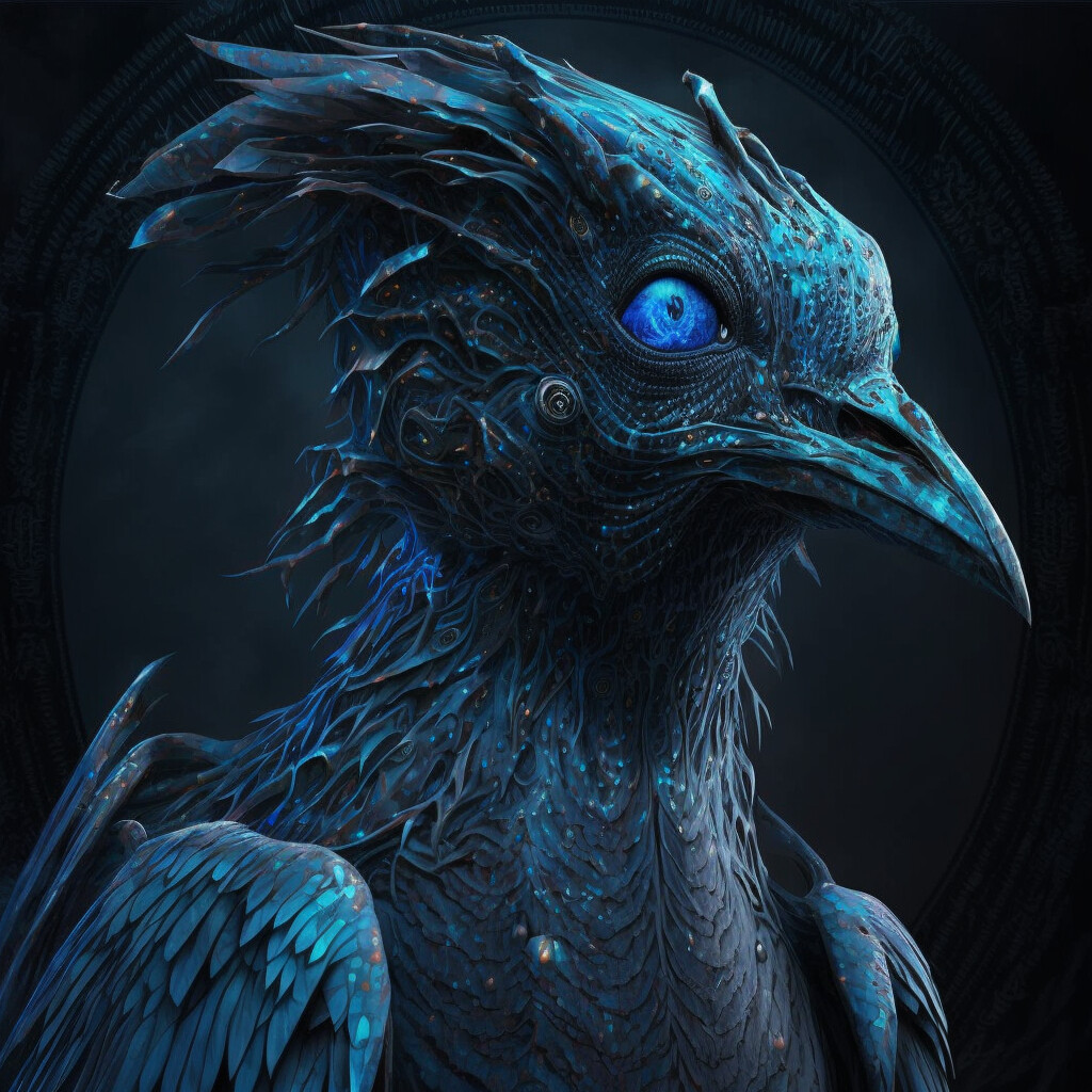 StarSeed - Blue Avian Alien