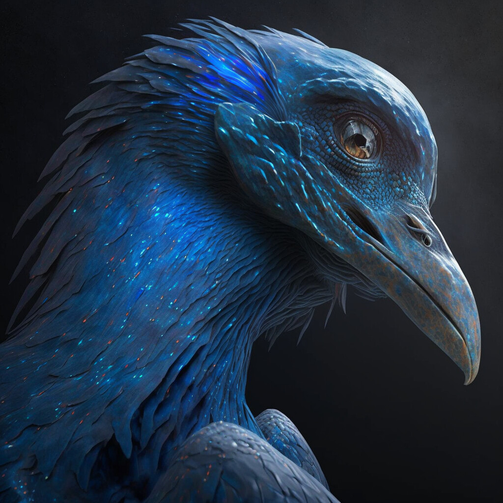 StarSeed - Blue Avian Alien