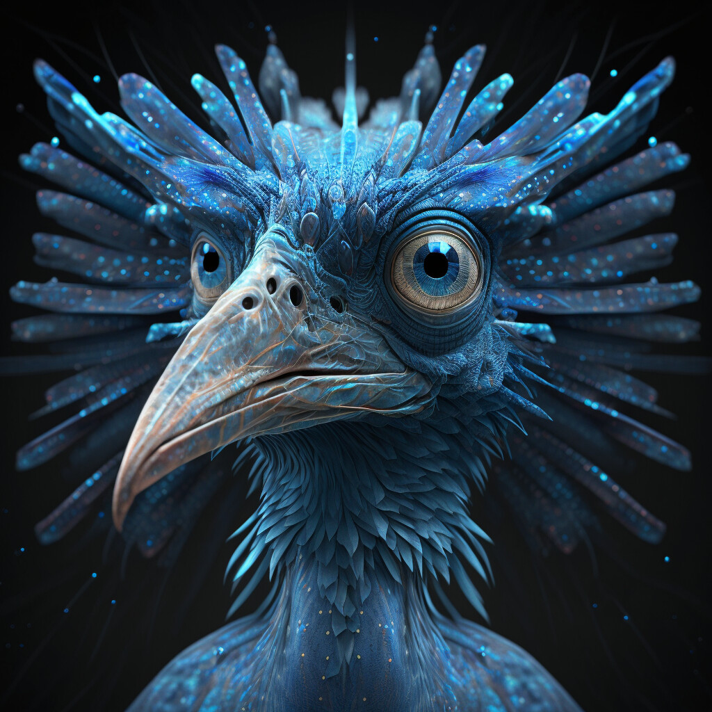 StarSeed - Blue Avian Alien