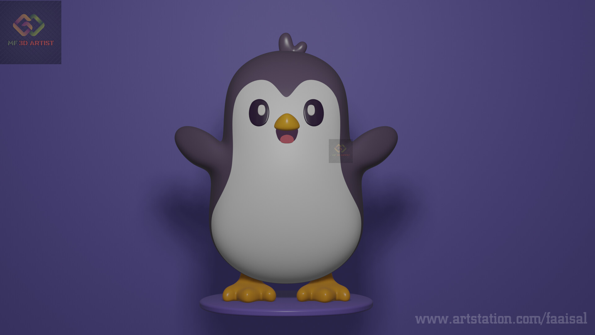 ArtStation - Little Cute Penguin