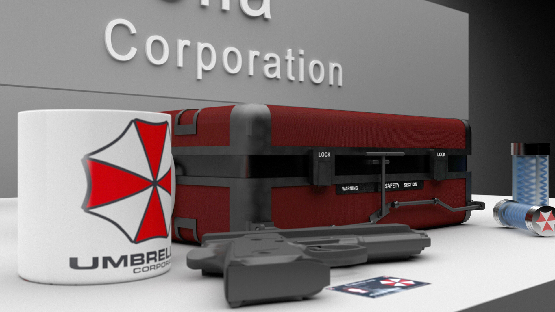 ArtStation - Umbrella Scene. V-Ray Rendering.