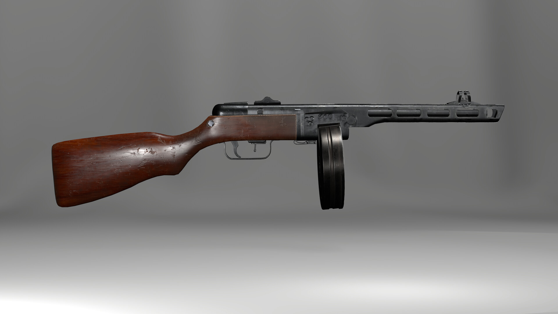 ArtStation - Soviet gun PPSH.