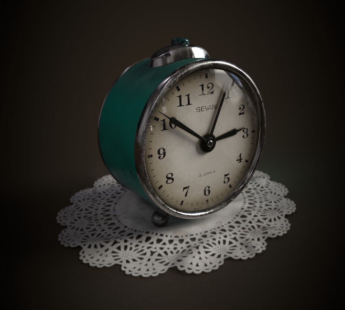ArtStation - Soviet broken alarm clock