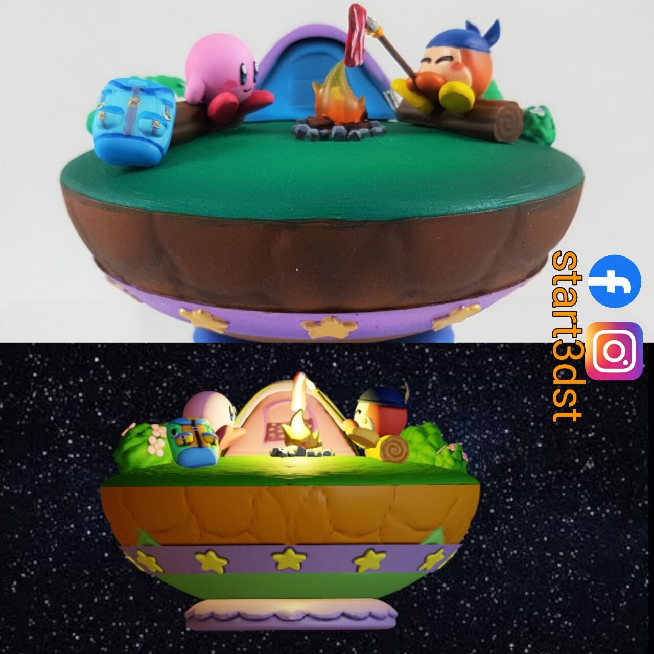 ArtStation - kirby night picnic