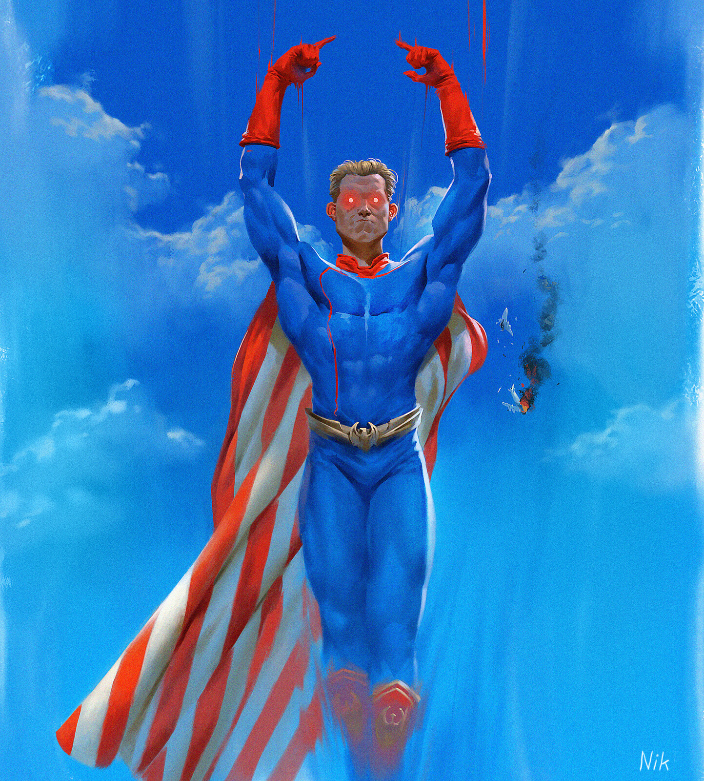 Nikolai Tiulin aka Nik Kelly - The HomeLander - The Boys(Fanart)