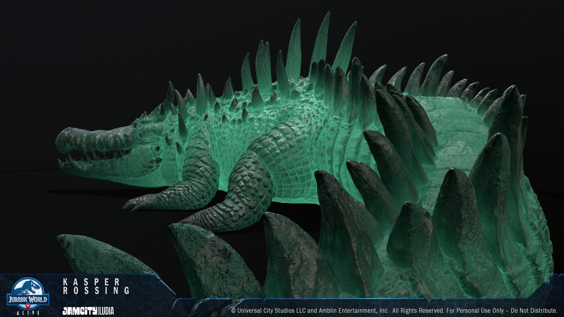 Kasper Rossing - Imperatosuchus render experimenting - Jurassic World Alive
