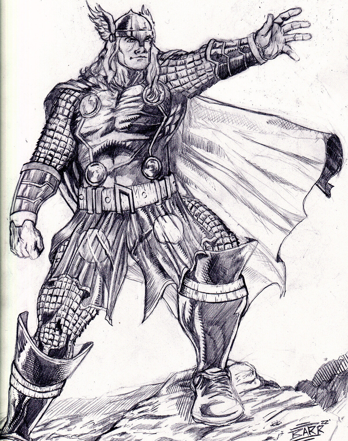 ArtStation - Mighty Thor- Pencils