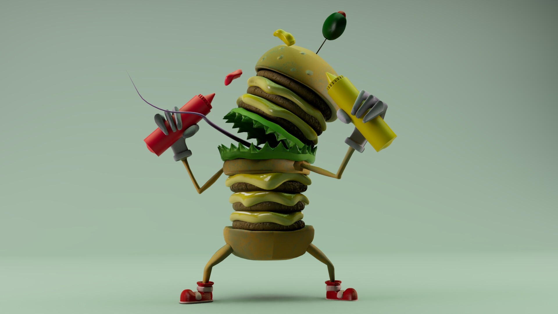 ArtStation - FoodOds - Laughing Burger