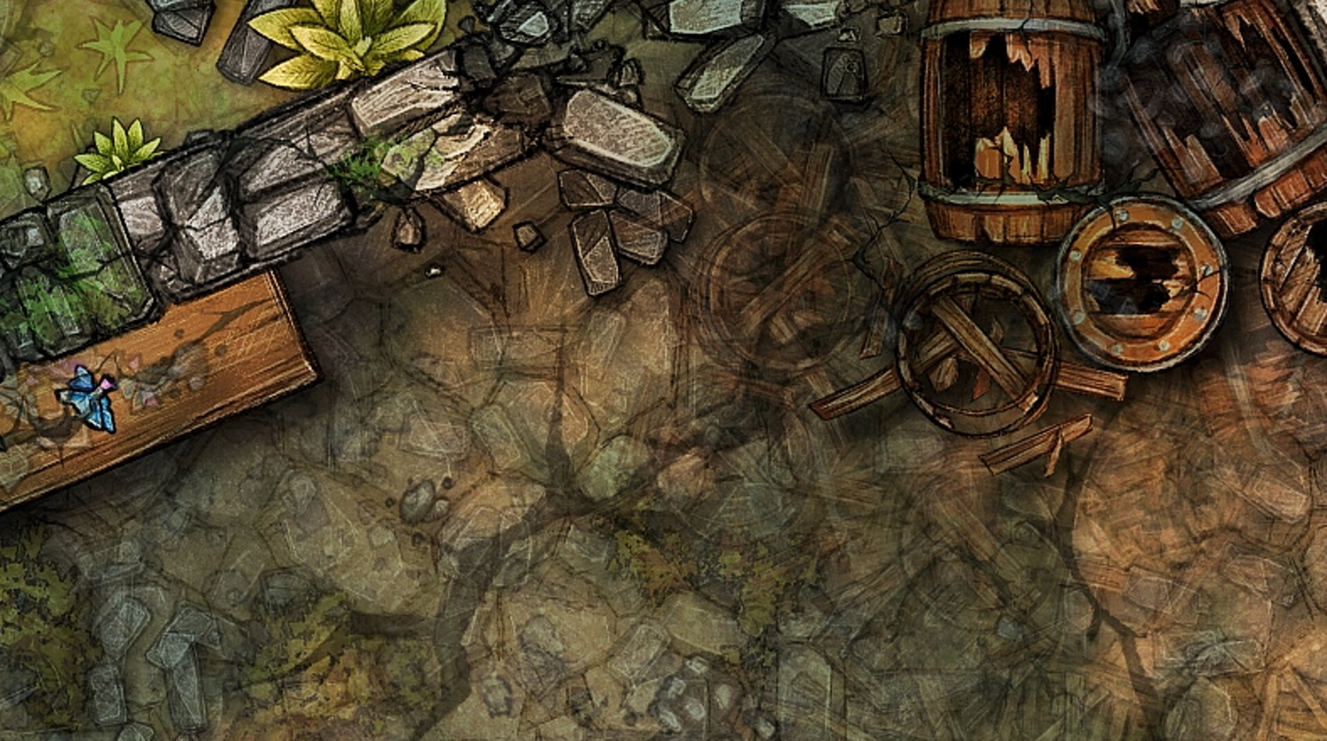 Detailed Dungeons - Butterskull Ranch (Destroyed Smithy) (Day)