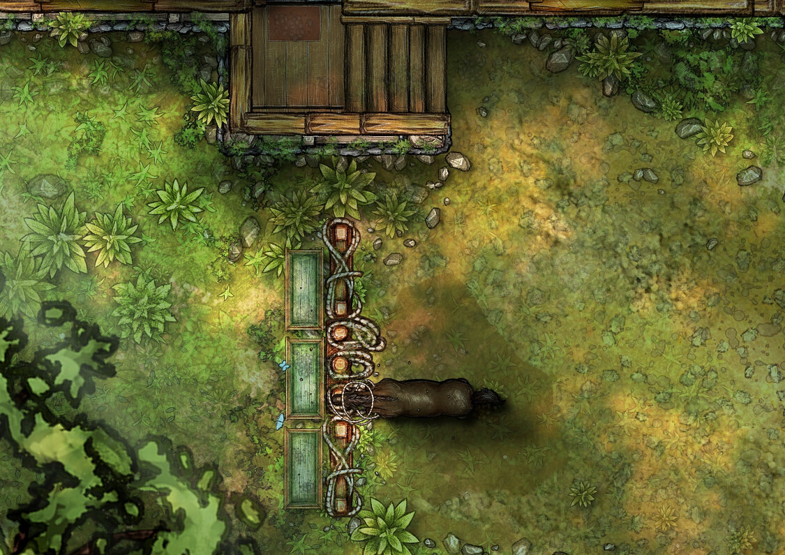 Detailed Dungeons - Butterskull Ranch (Farmhouse) (First Floor) (Day)