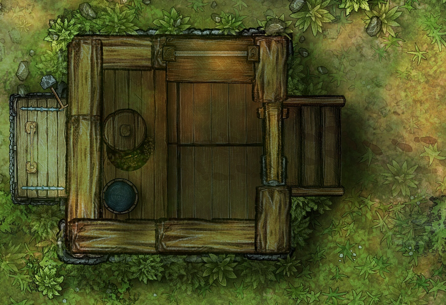 Detailed Dungeons - Butterskull Ranch (Farmhouse) (First Floor) (Day)