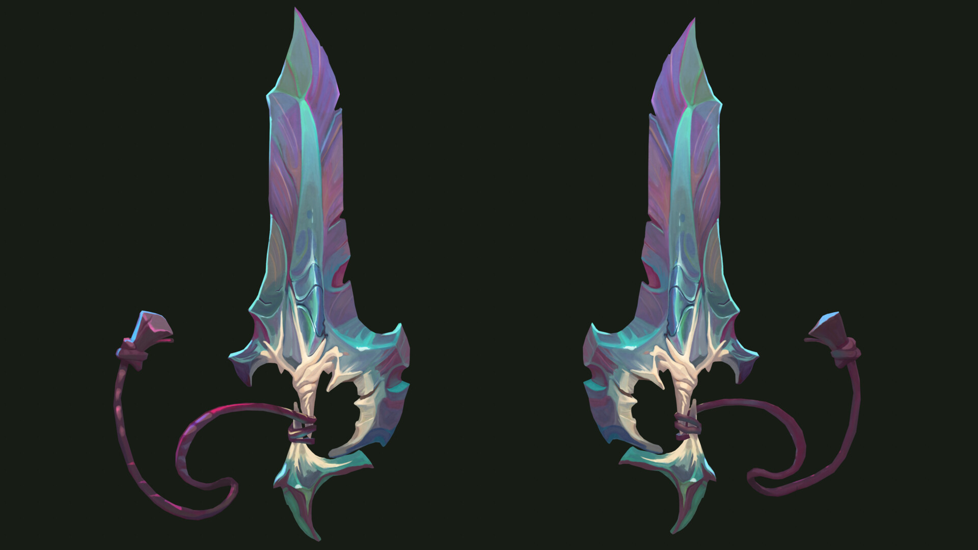 Esther Martínez - Dragon Sword - Handpainted 3D prop