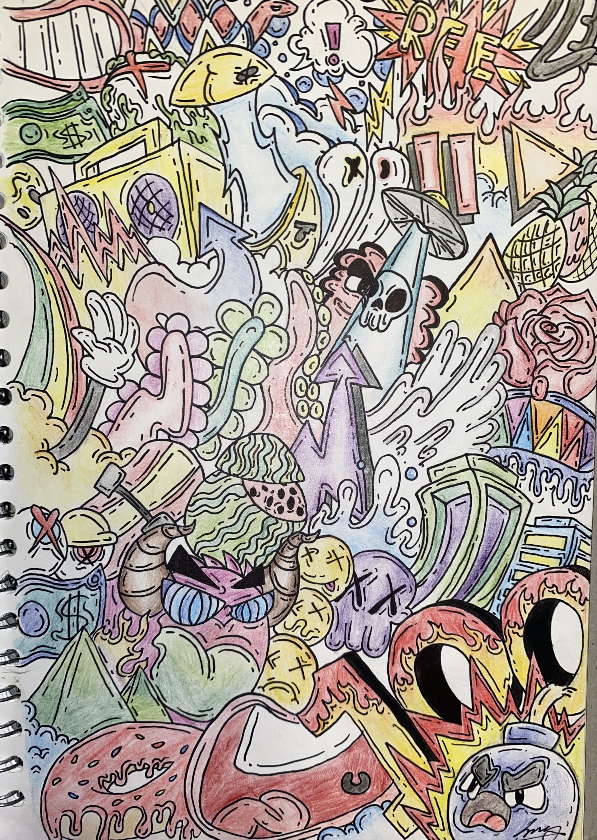 ArtStation - Drawings of full art doodles