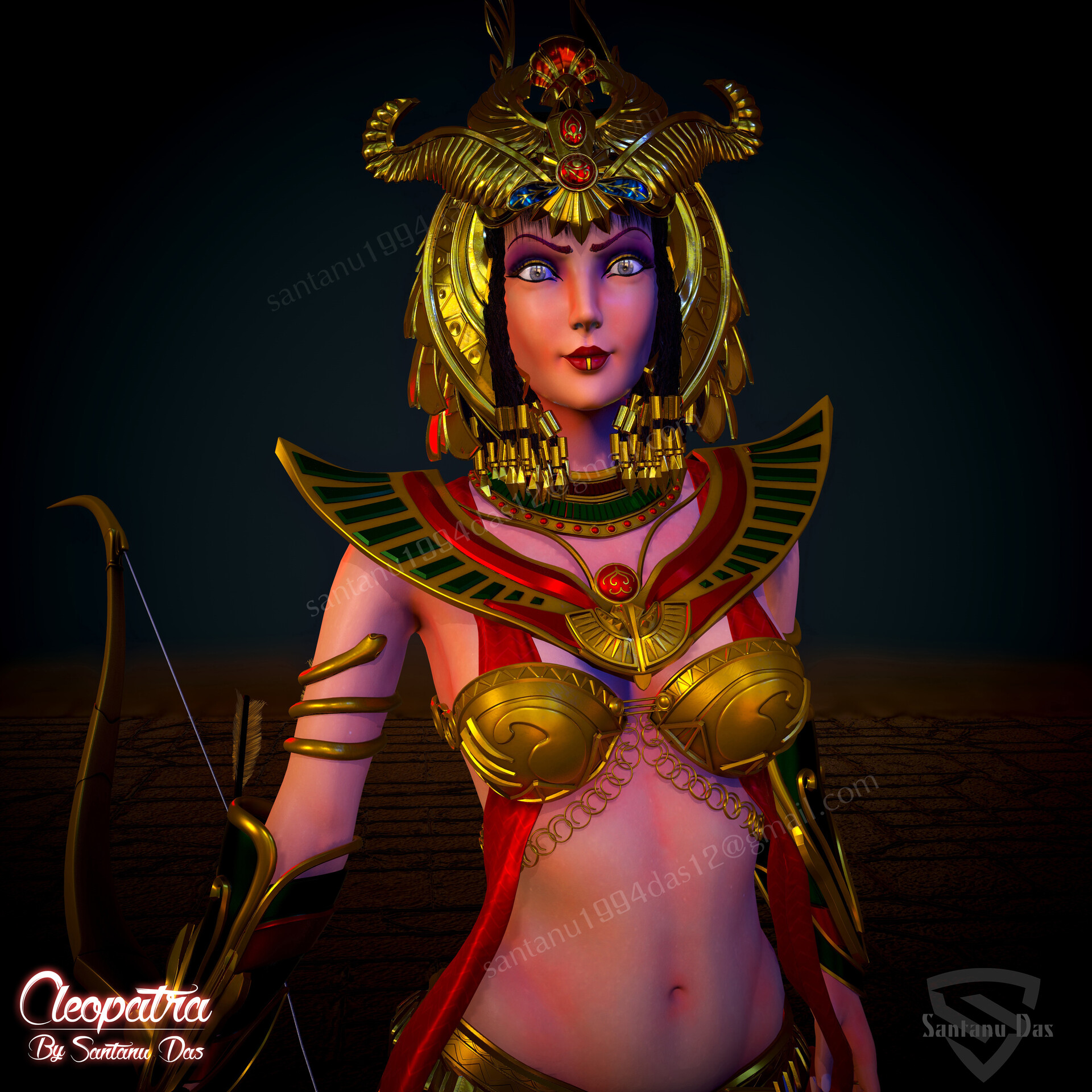 ArtStation - Cleopatra By Santanu Das