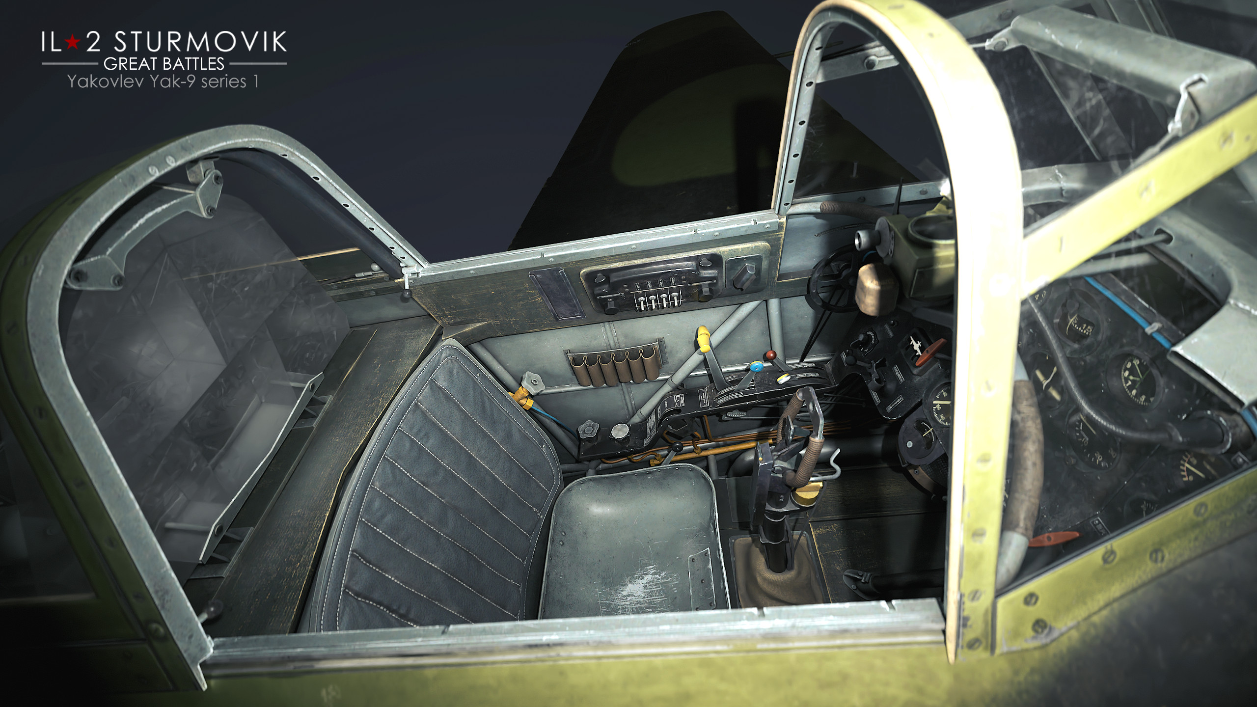 1C Game Studios - IL2: STURMOVIK - Soviet fighter Yak-9 - Fighter Cockpit