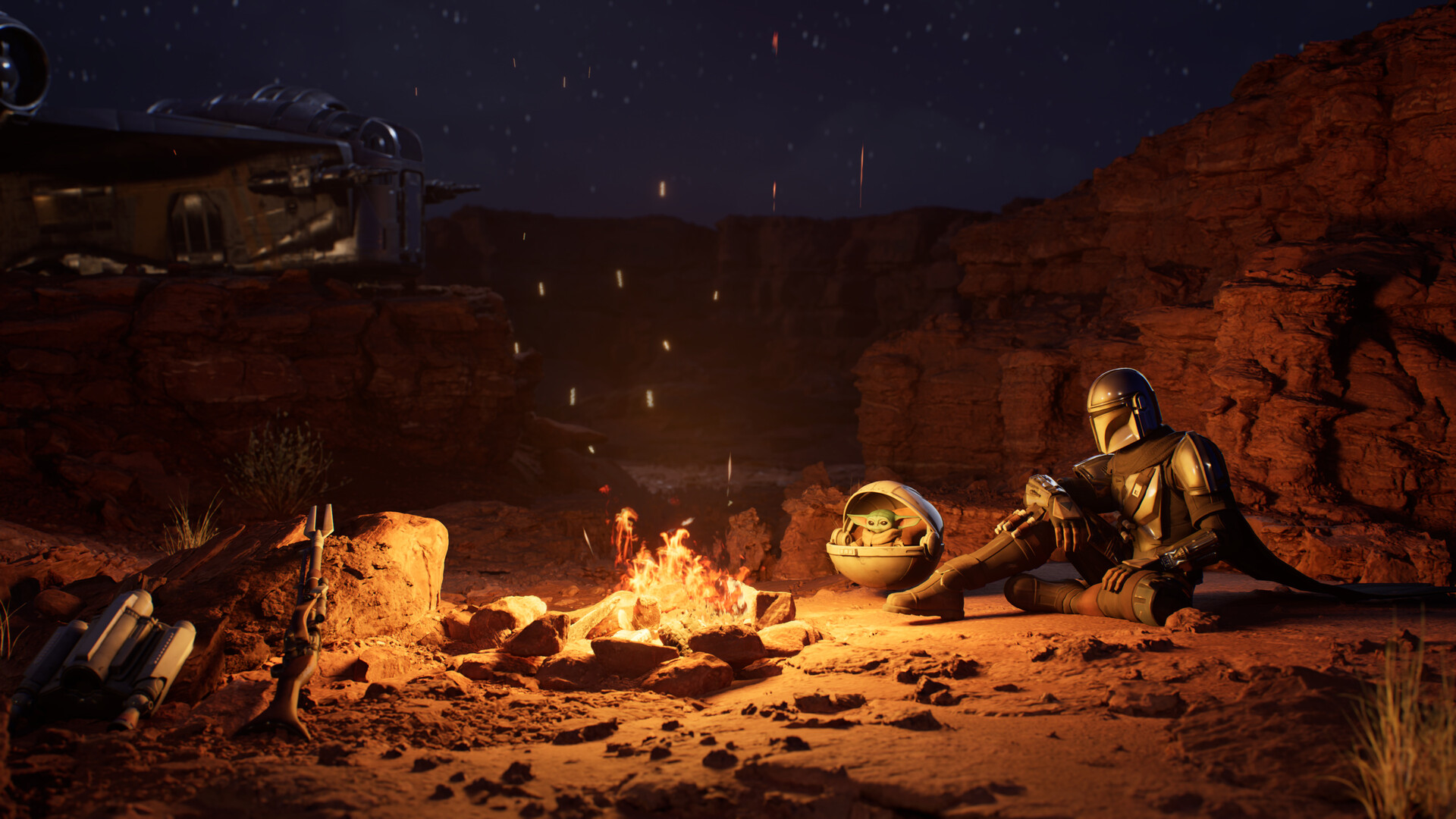 ArtStation - Mandalorian Camp Fire Cinematic UE5