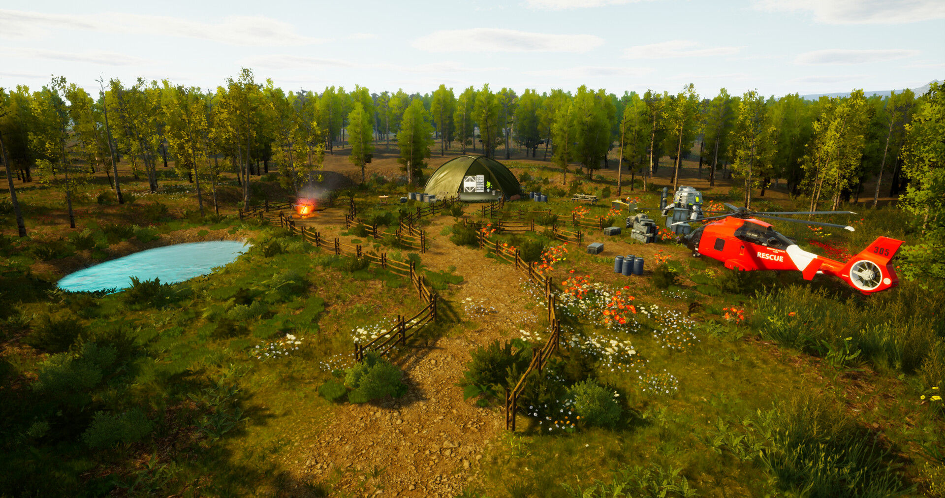 ArtStation - Peaceful Futuristic Camp