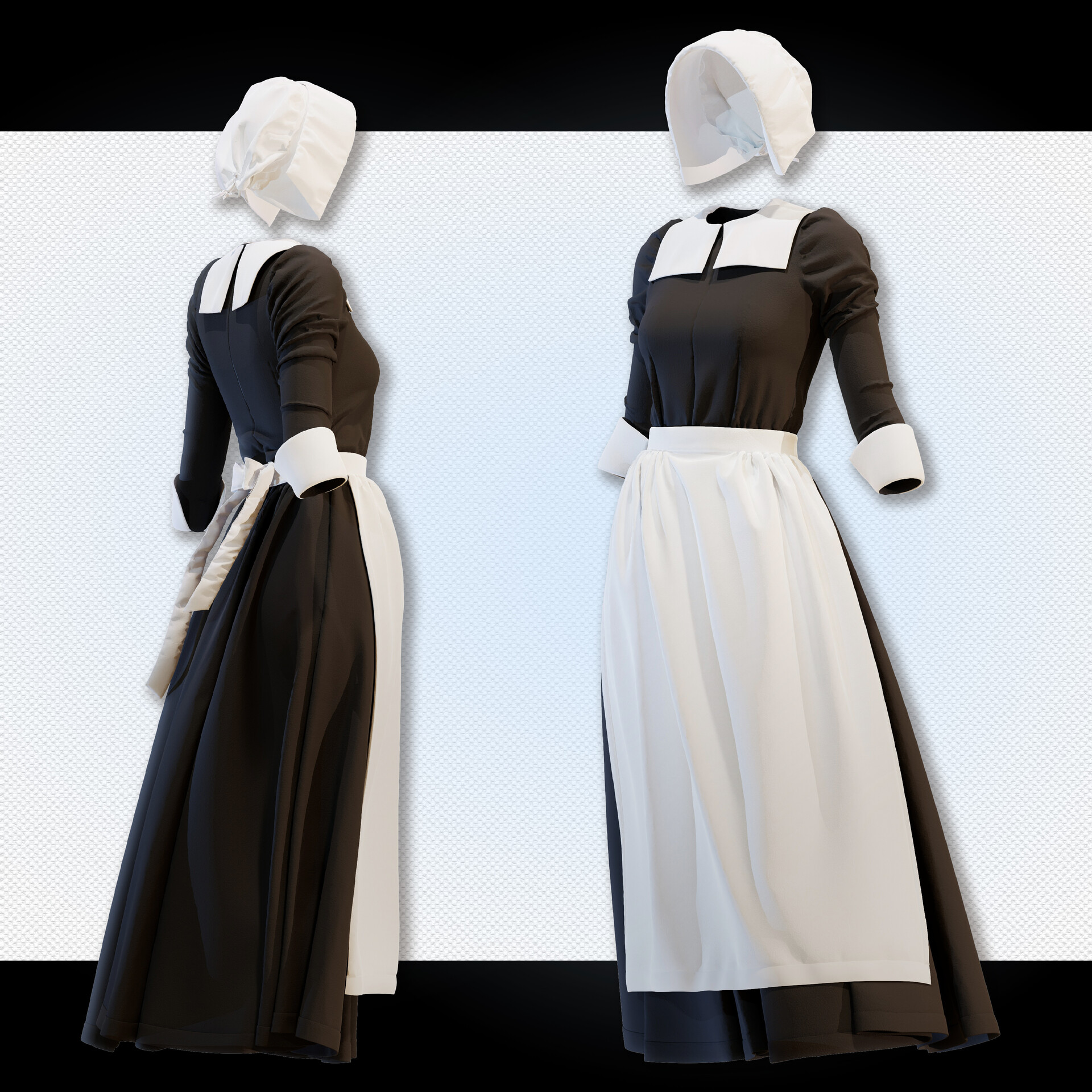 ArtStation - Wednesday Addams dress pilgrim