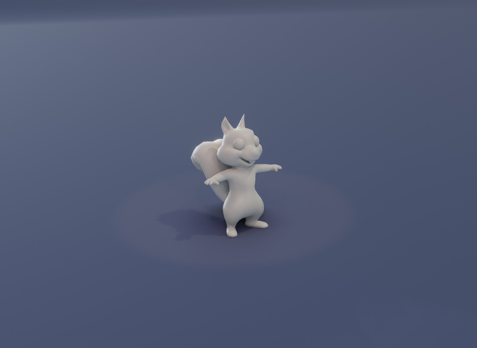 3D Disco - Cartoon Squirrel Animated Base Mesh 30 Animations 3D Model