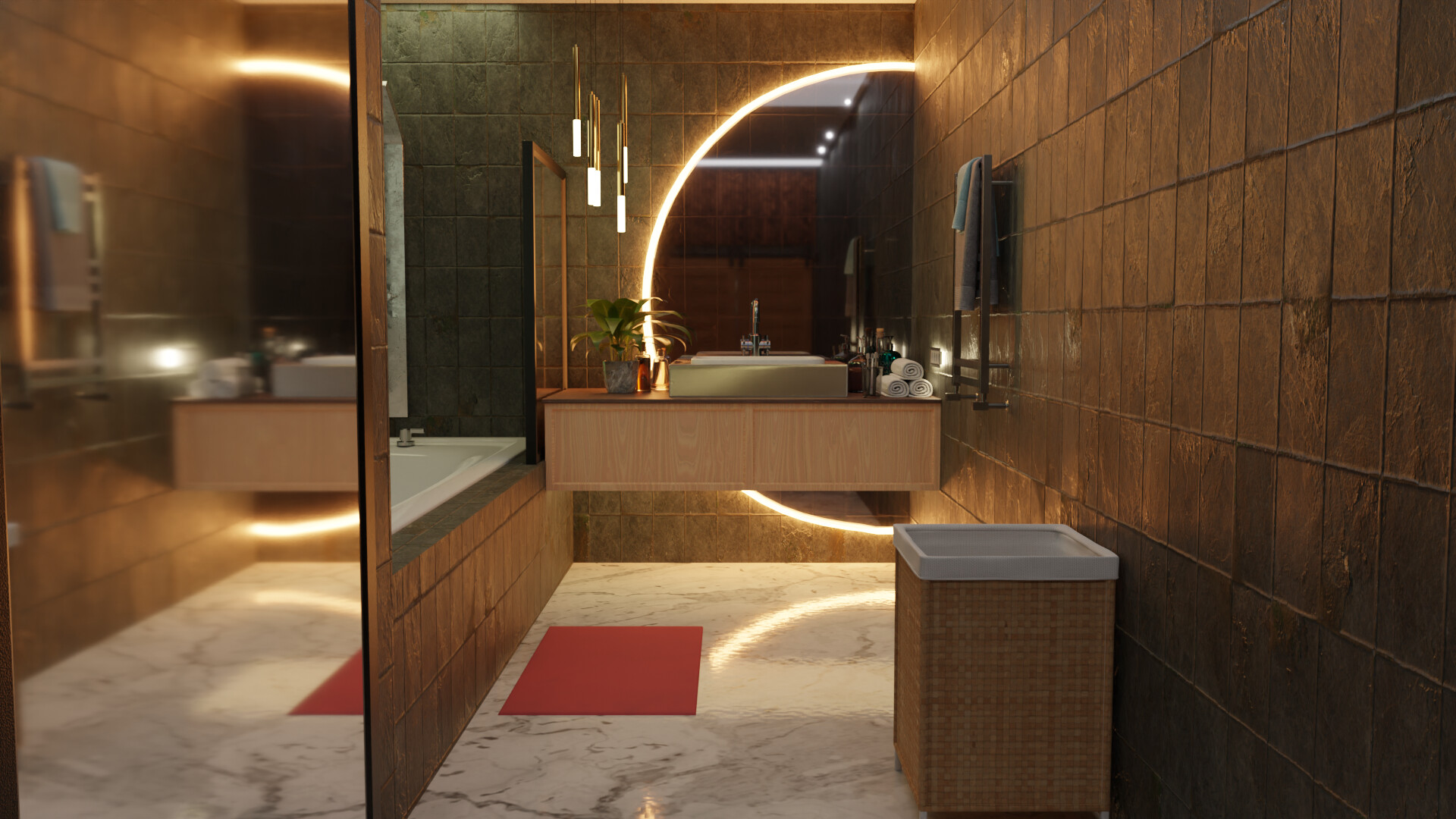 ArtStation - BATHROOM INTERIOR