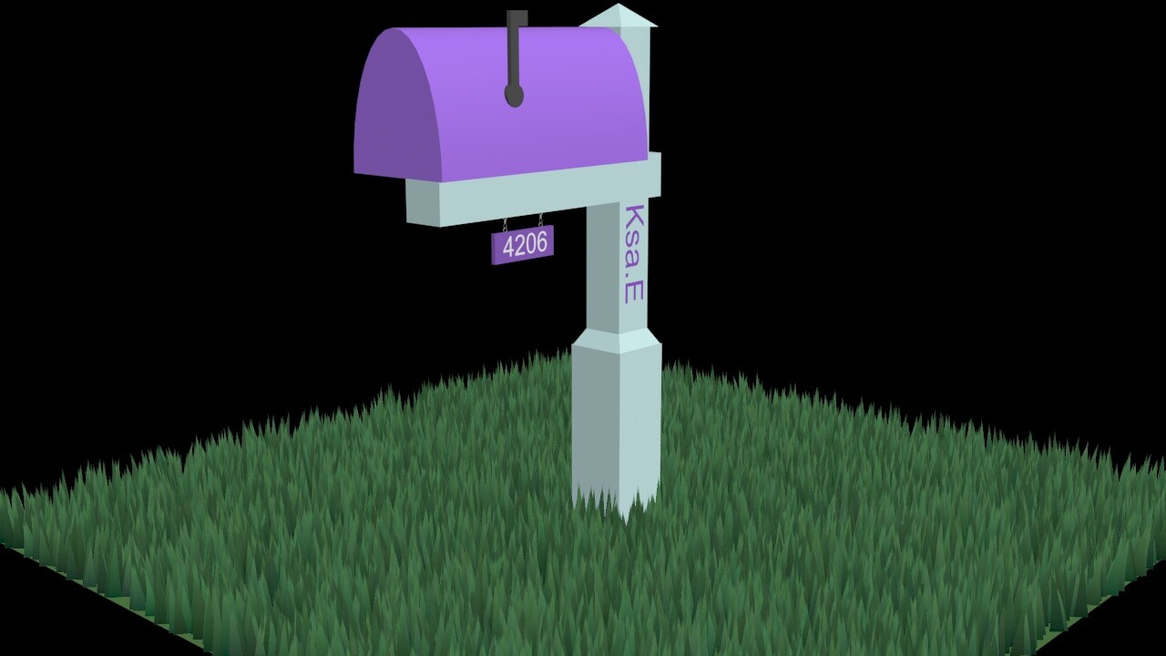 ArtStation - Mailbox 3D Render