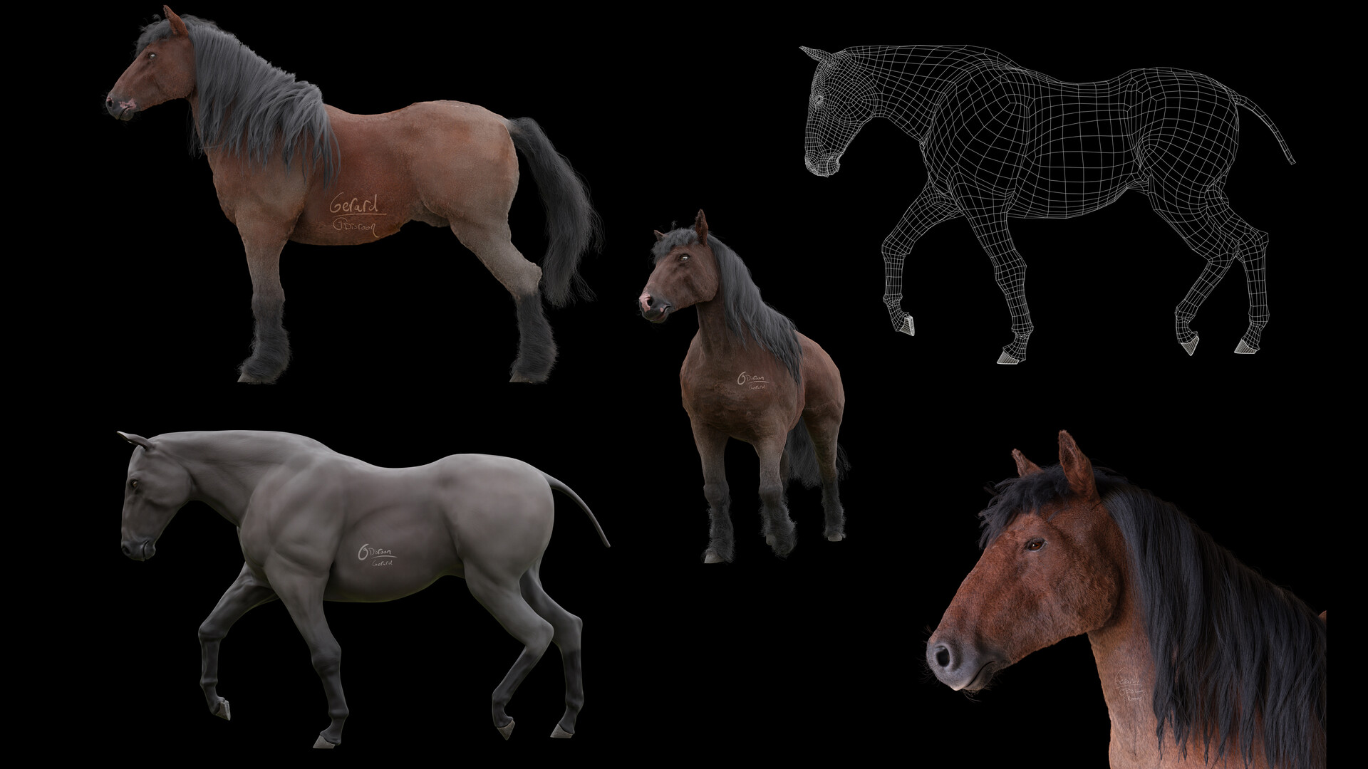 ArtStation - Draft horse