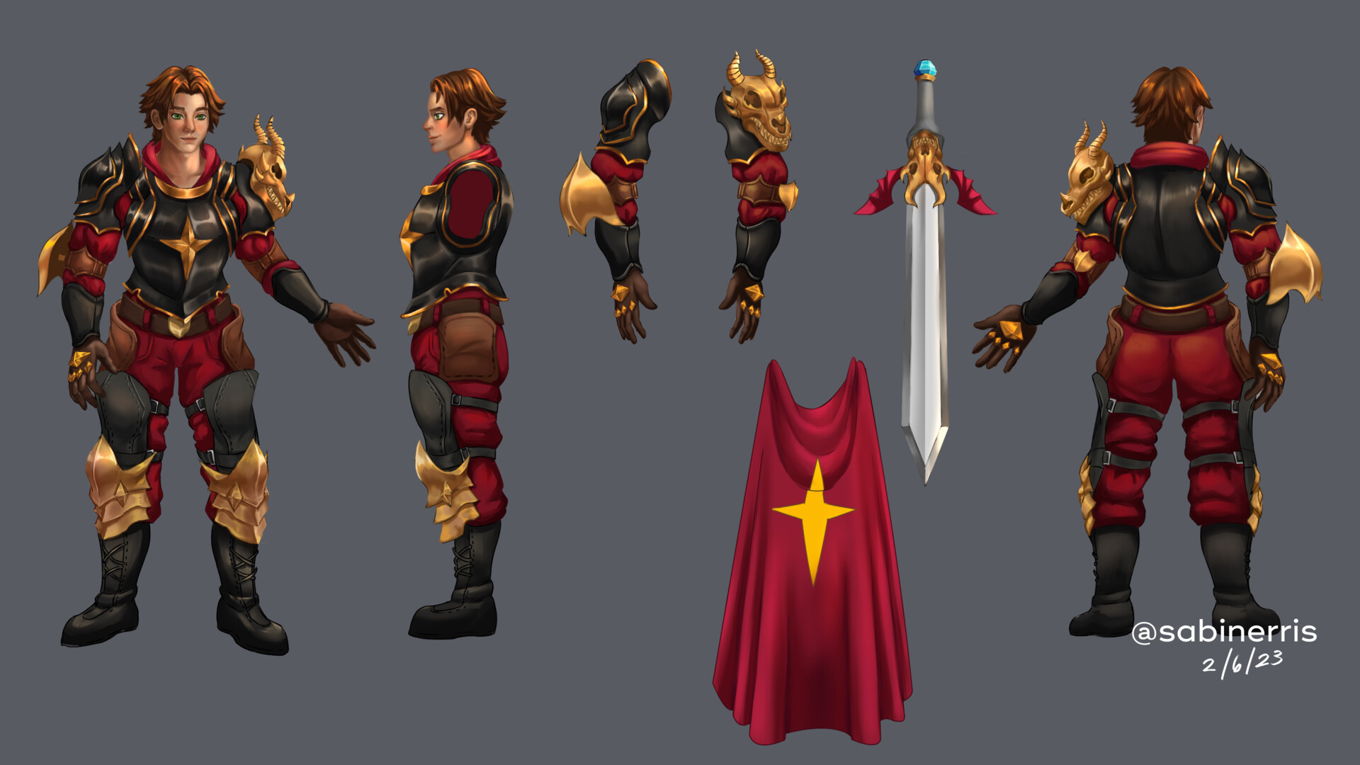 ArtStation - Dragon star knight original concept art