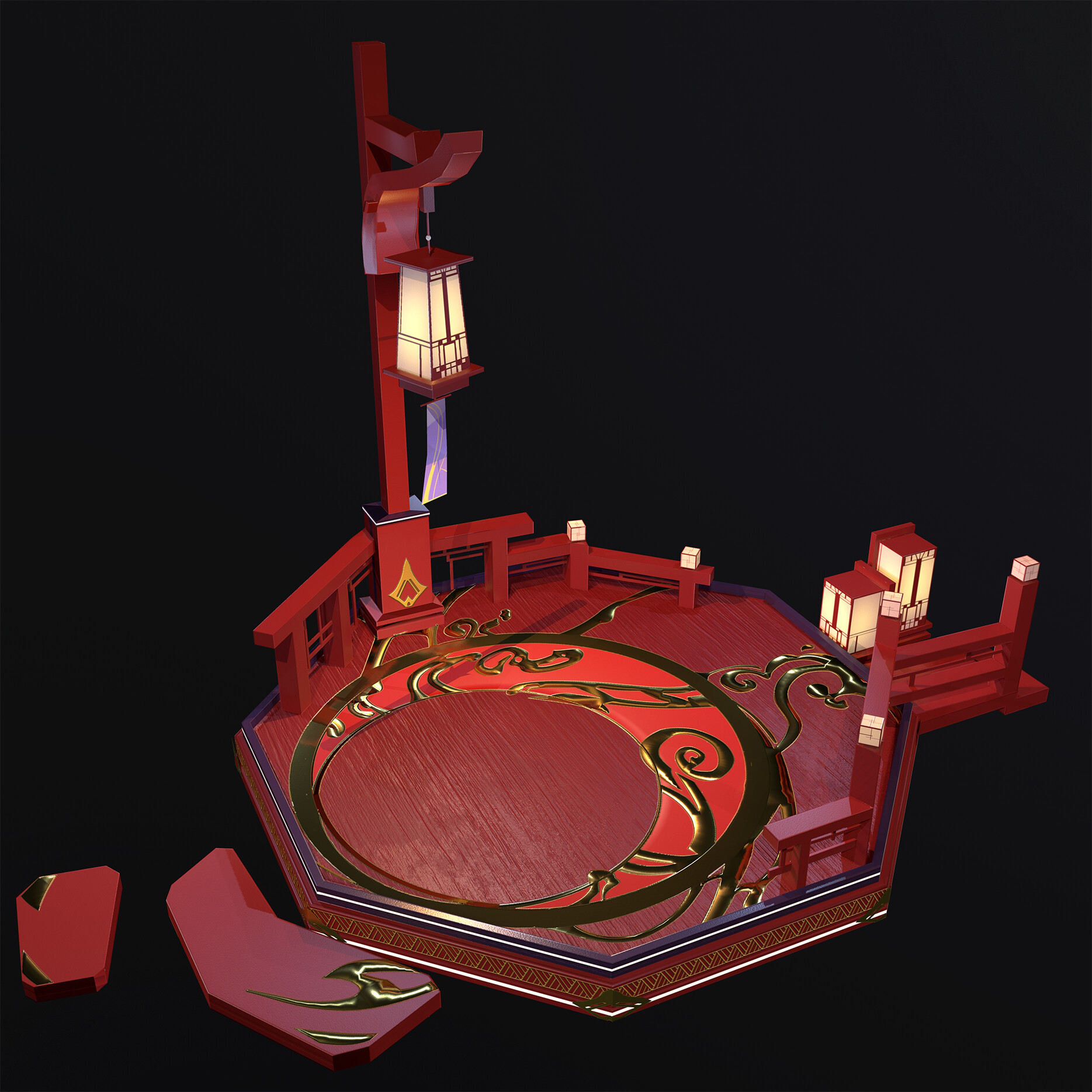 ArtStation - Chinese wind scene