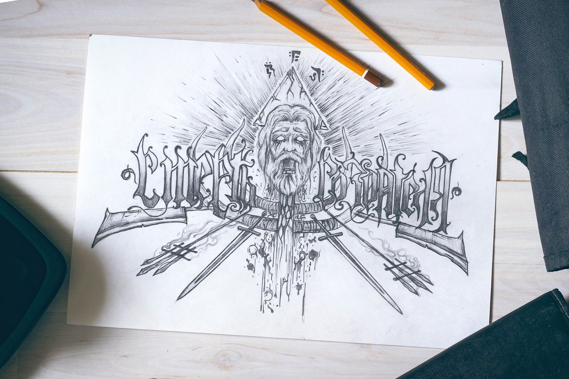 ArtStation - Death of the Creator. Old scetch.