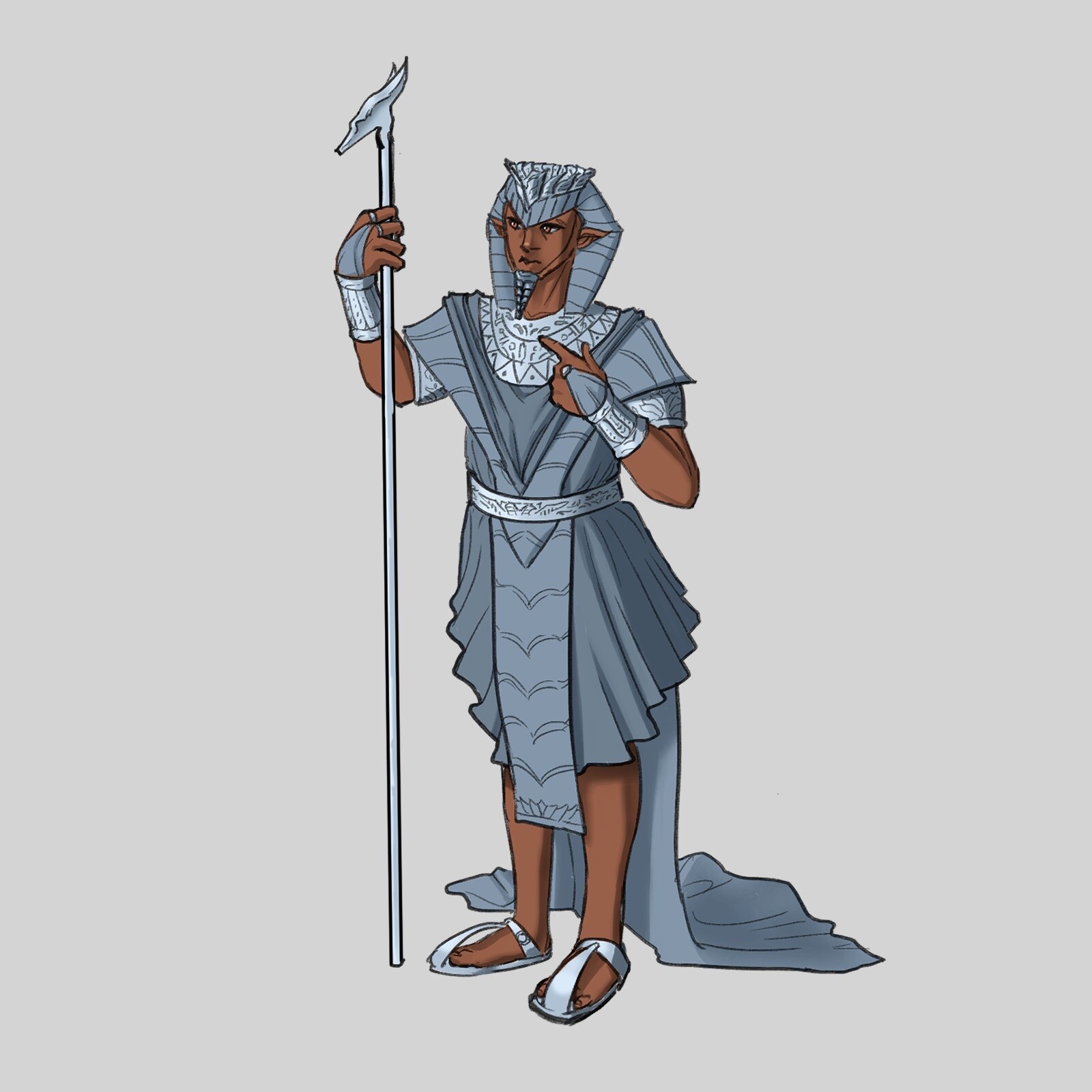 ArtStation - Elf Pharaoh character design
