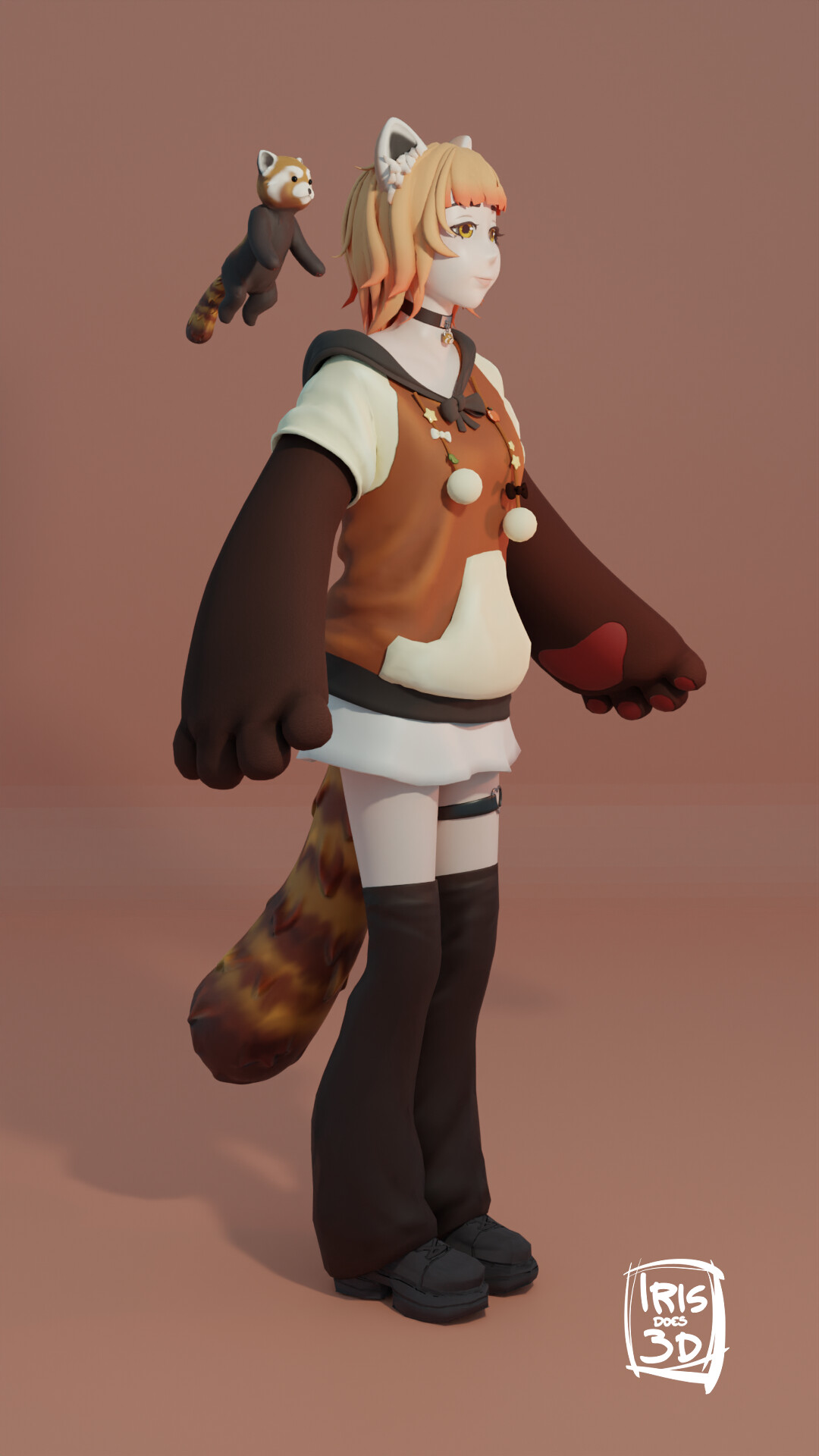 Aitana - Vtuber Wip- Redpanda Girl